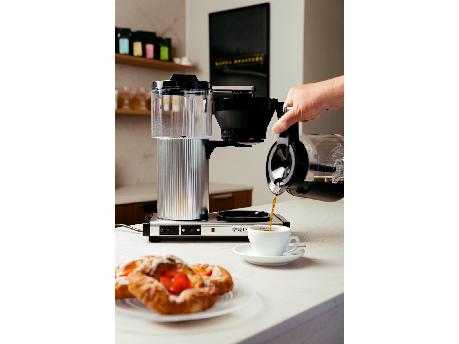 Moccamaster CD GRANDE POLISHED SILVER. *DEMO* | I lager | Billig