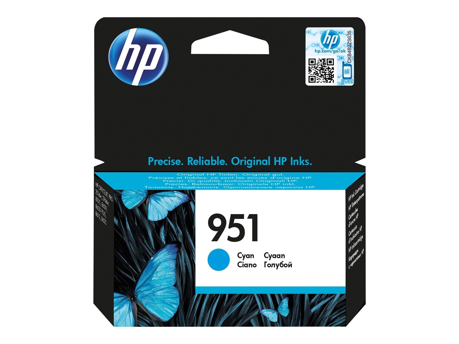 HP 951 / CN050AE Cyan Ink | I lager | Billig