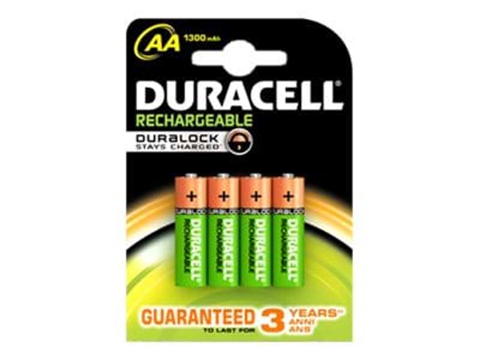 DURACELL Rechargeable batteri - AA - NiMH x 4 - 1300 mAh | Billig