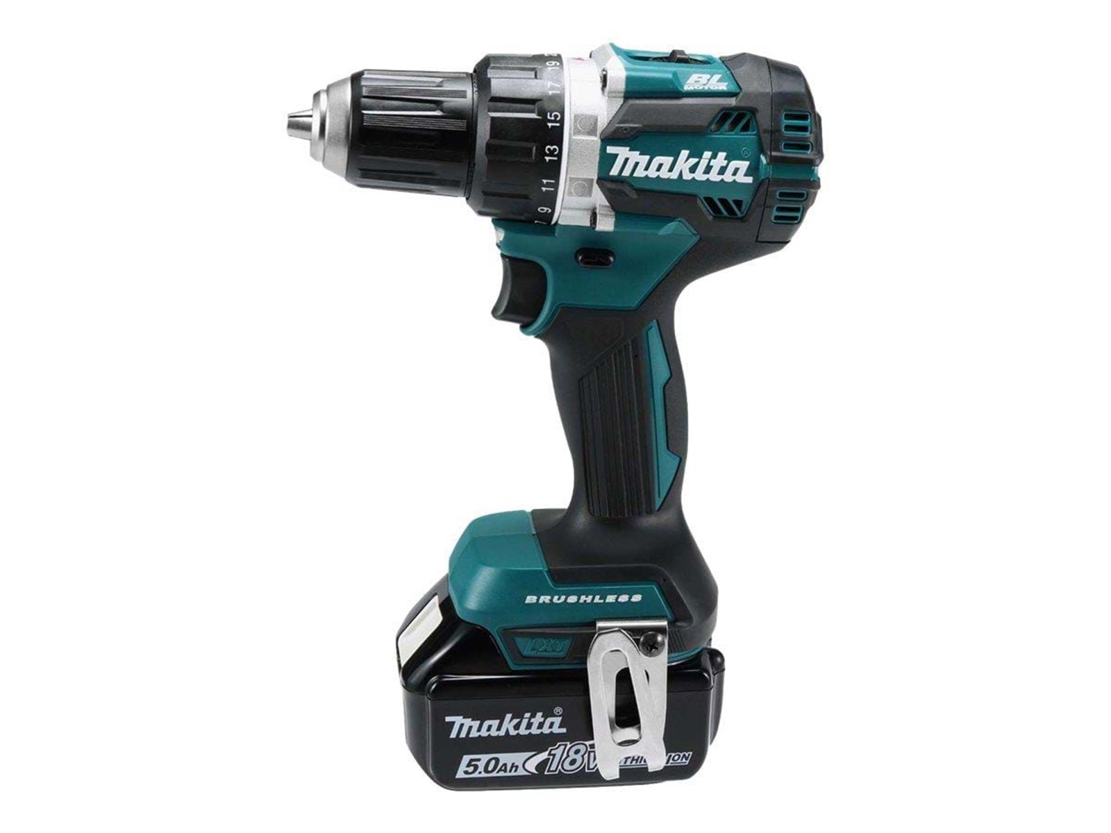 Makita 18v cordless driver drill ddf484rtj brushless | I lager