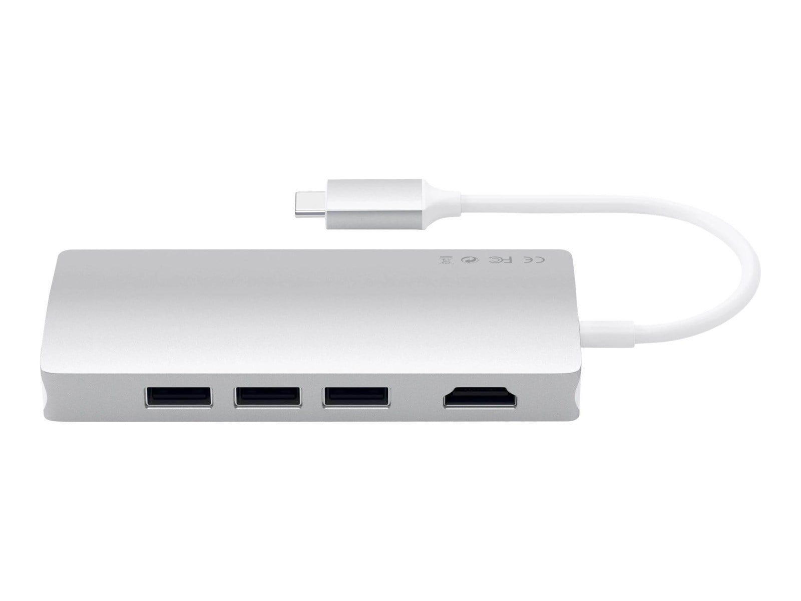 Satechi Aluminum Multi-Port Adapter V2 - USB-C/Thunderbolt3 - 3-Port ...