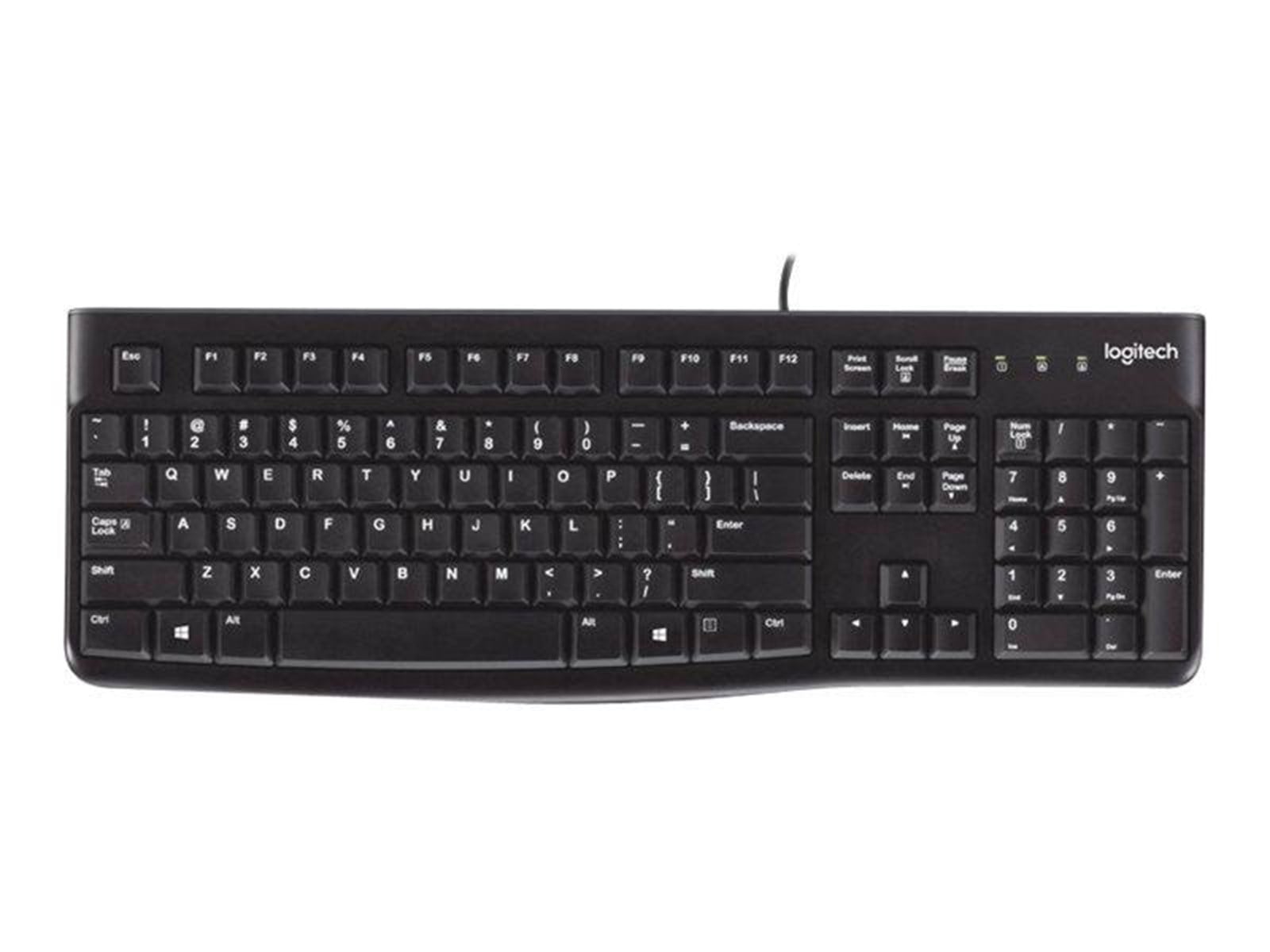 Logitech K120 Corded Keyboard - US - Tangentbord - Engelska (US) - Svart