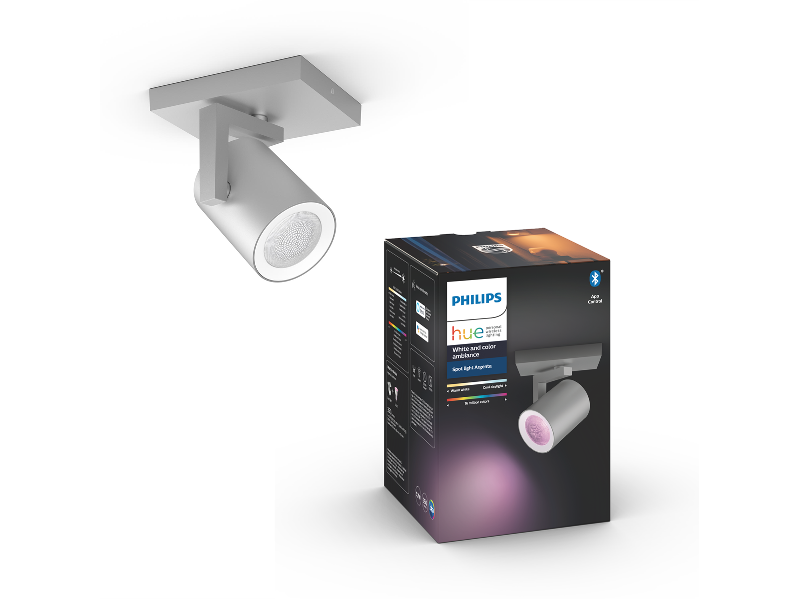 Philips Hue Argenta Single Spot - Alu *DEMO* | I lager | Billig