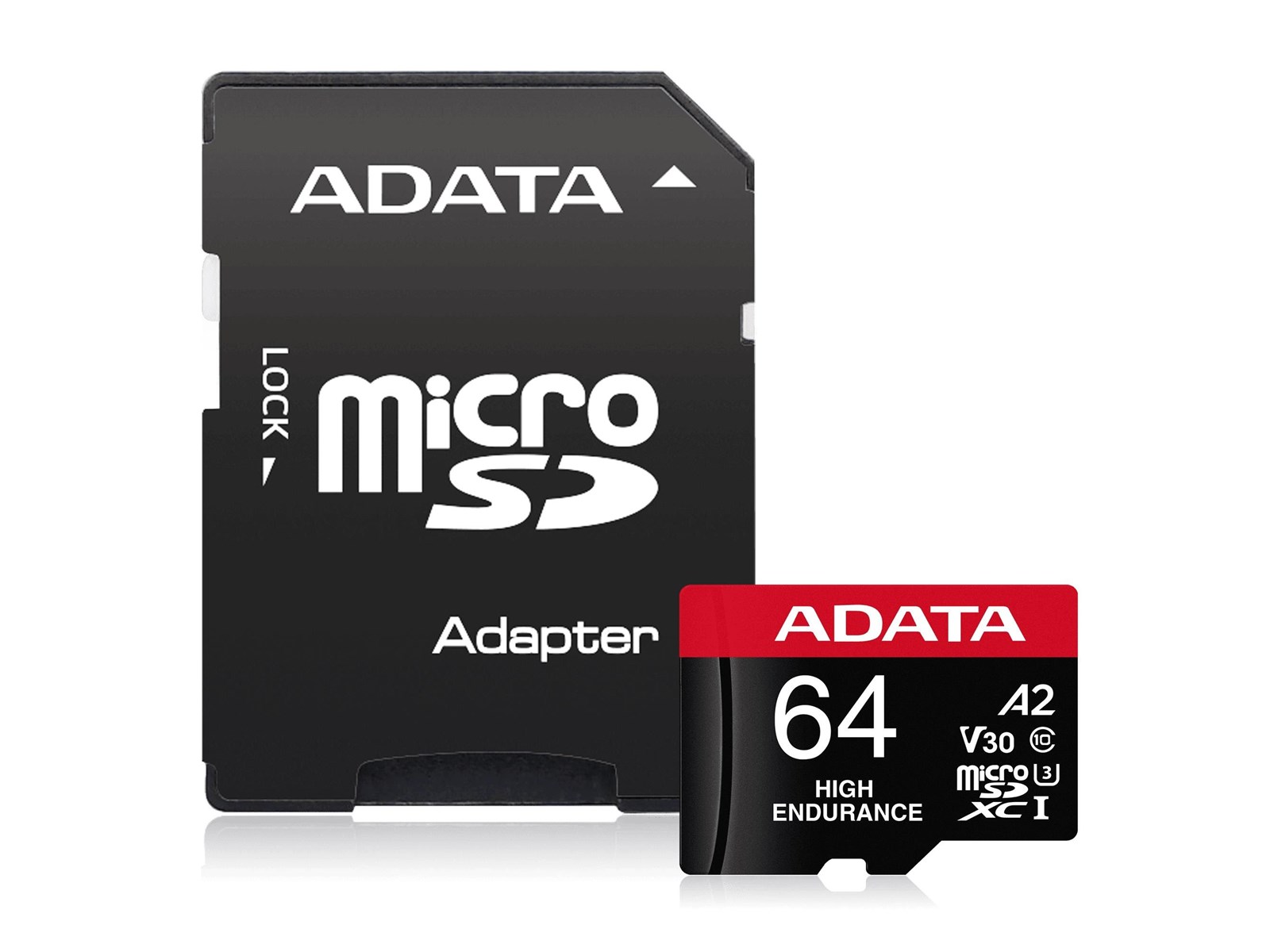 A-Data High Endurance MicroSD/SD - 100MB/s - 64GB | Billig