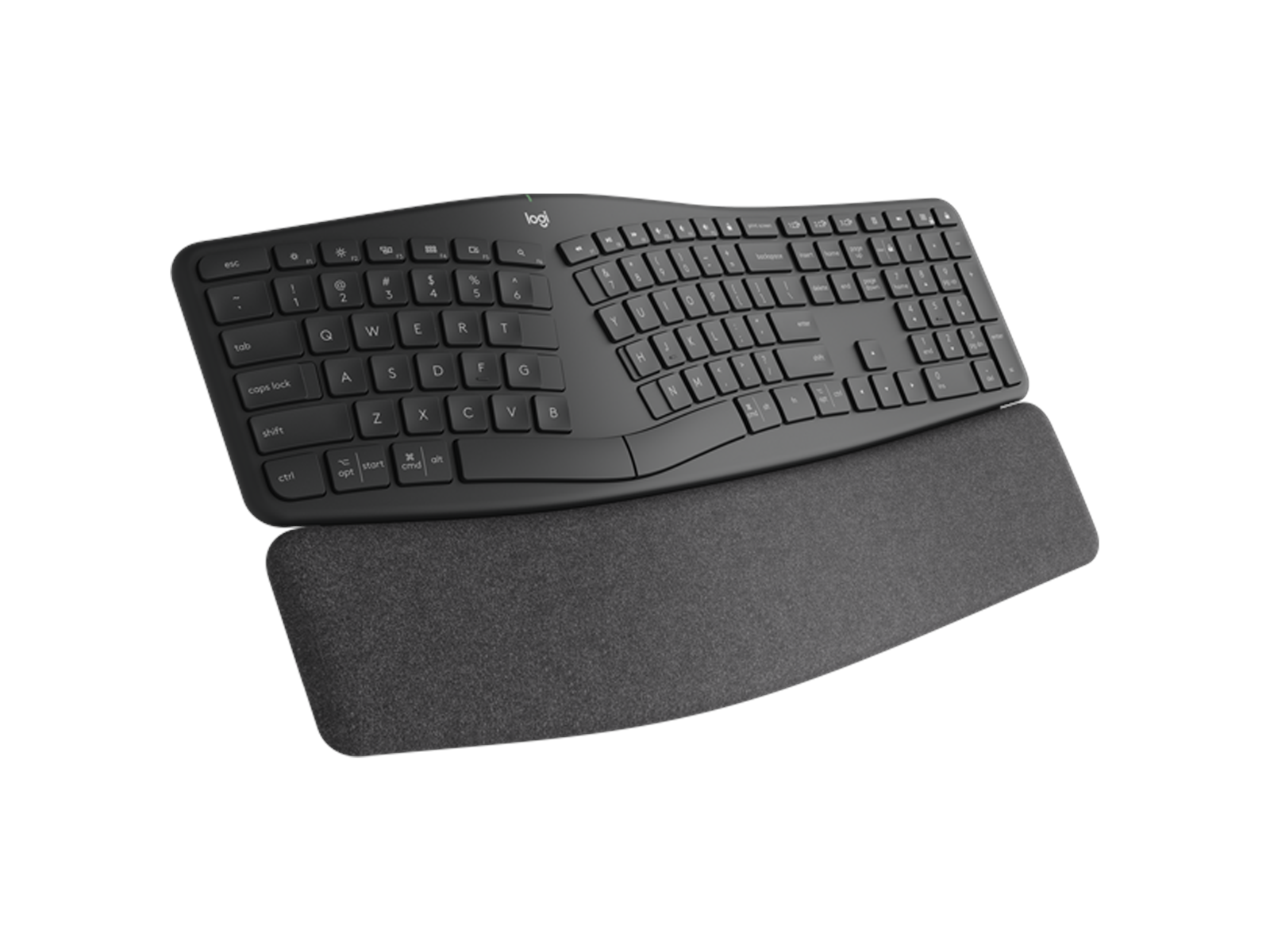 Logitech ERGO K860 Wireless Ergonomic - Tangentbord - Nordisk - Svart