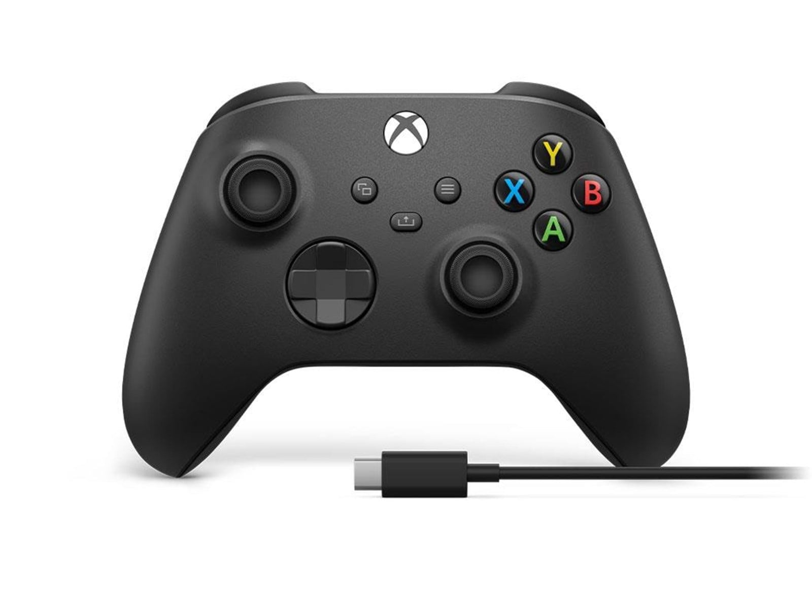 Microsoft Xbox - Carbon Black + USB-C Cable - Wireless Controller ...