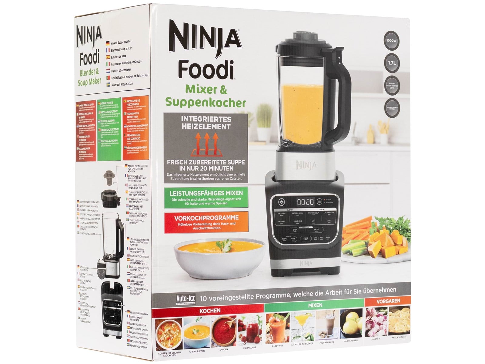 Ninja Mixer & soup maker HB150EU - 1000 W | Billig