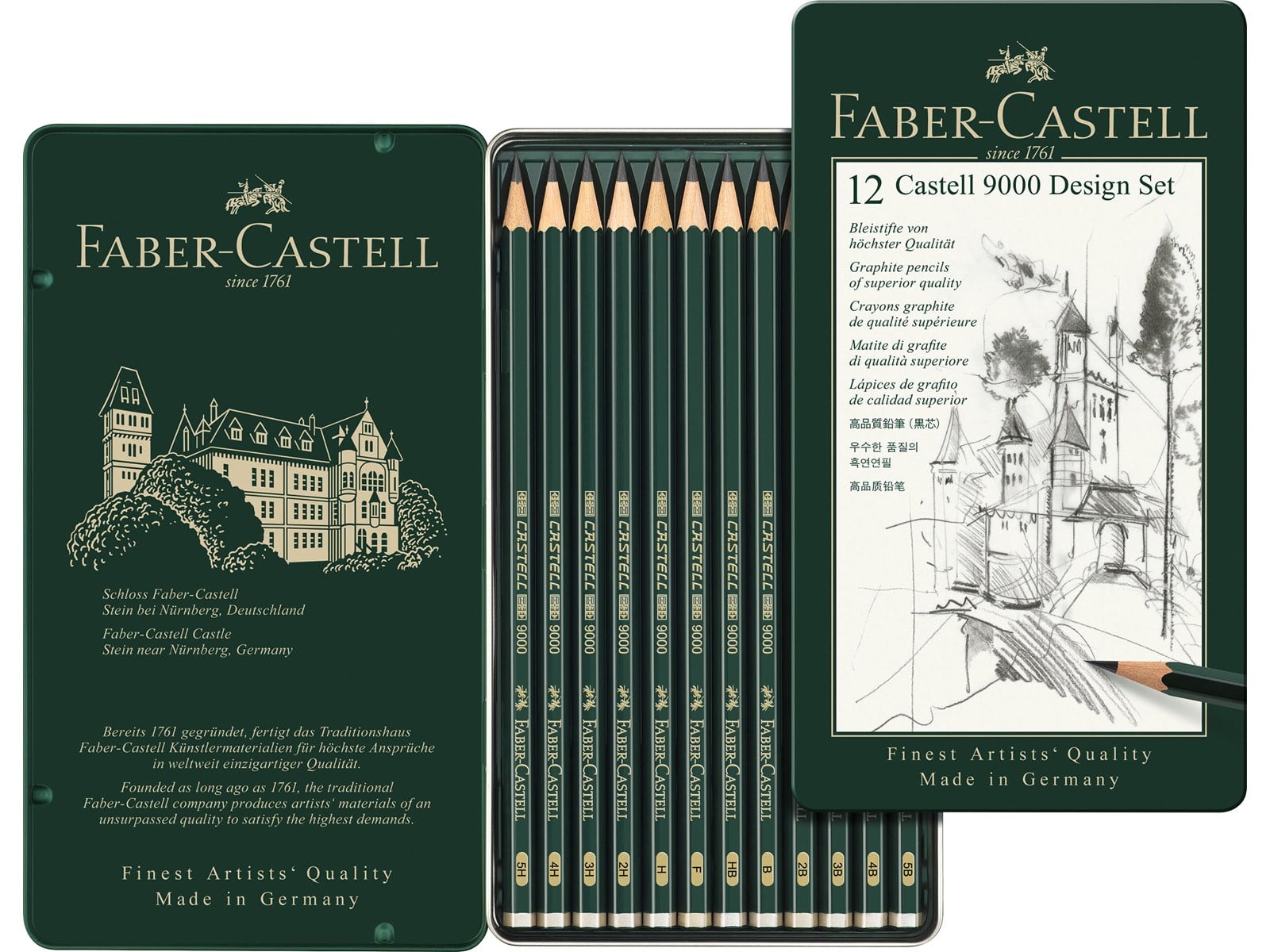 Faber-Castell Graphite pencil Castell 9000 Design set | I lager