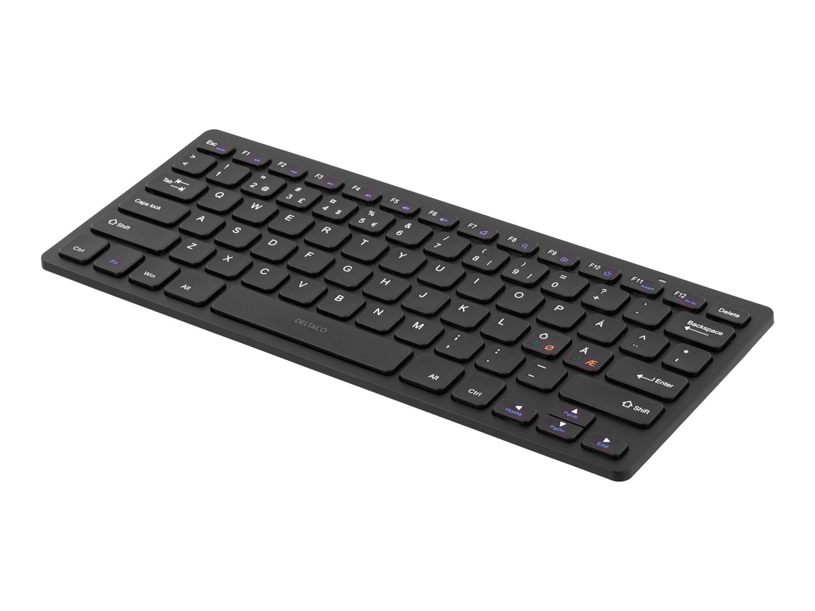 Deltaco Wireless Mini Keyboard Black (Nordic) - Tangentbord - Nordisk ...