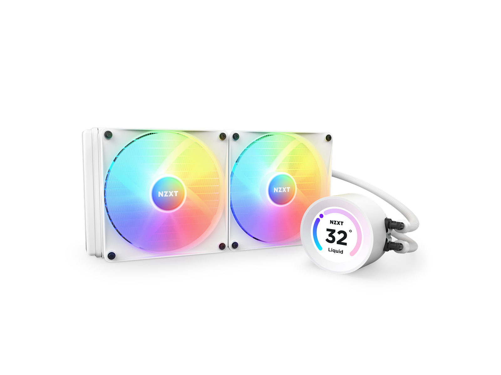 NZXT Kraken Elite 280 White RGB - CPU Vattenkylare - Max 32 dBA