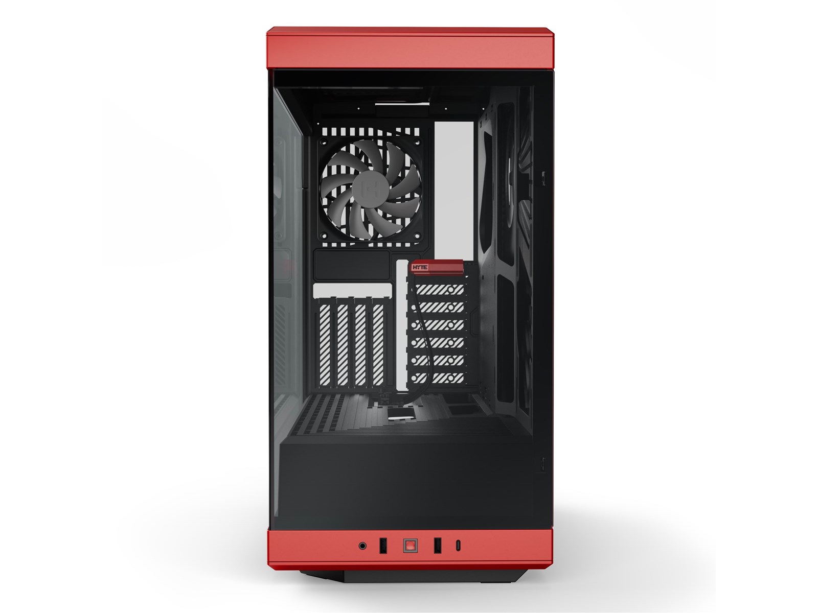HYTE Y40 - Red - Chassi - Miditower - Röd | Billig