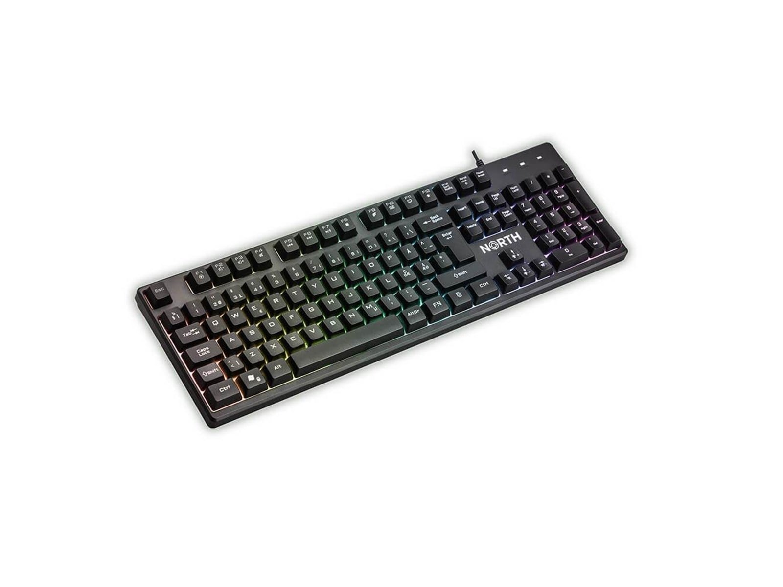 NORTH Gaming Keyboard K100 RGB - Gaming Tangentbord - Blå | Billig