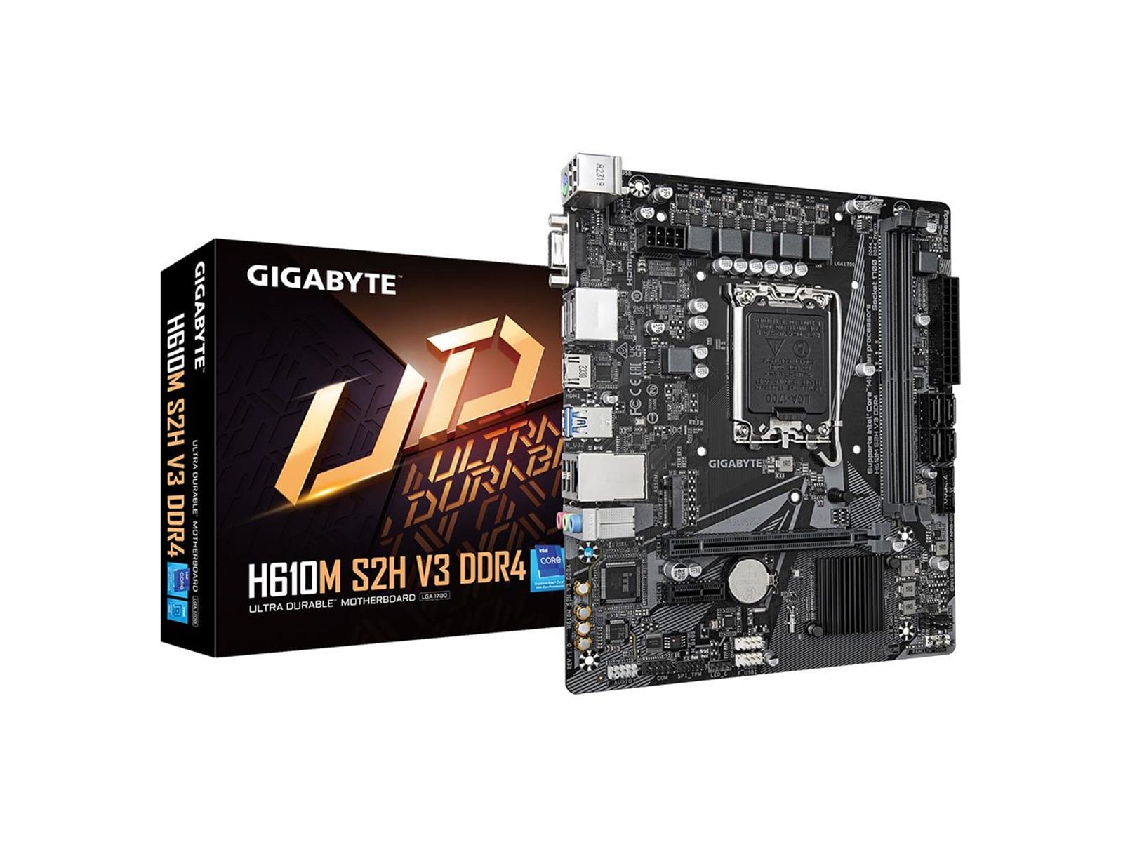 GIGABYTE H610M S2H V3 DDR4 Moderkort - Intel H610 - Intel LGA1700 ...