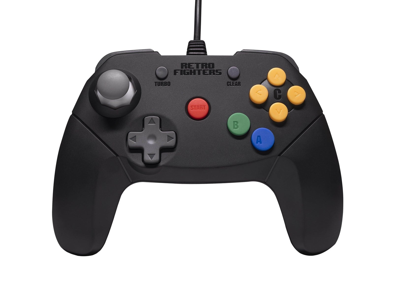 Retro Fighters Brawler64 Color Edition v2 - Black - Wired Controller ...