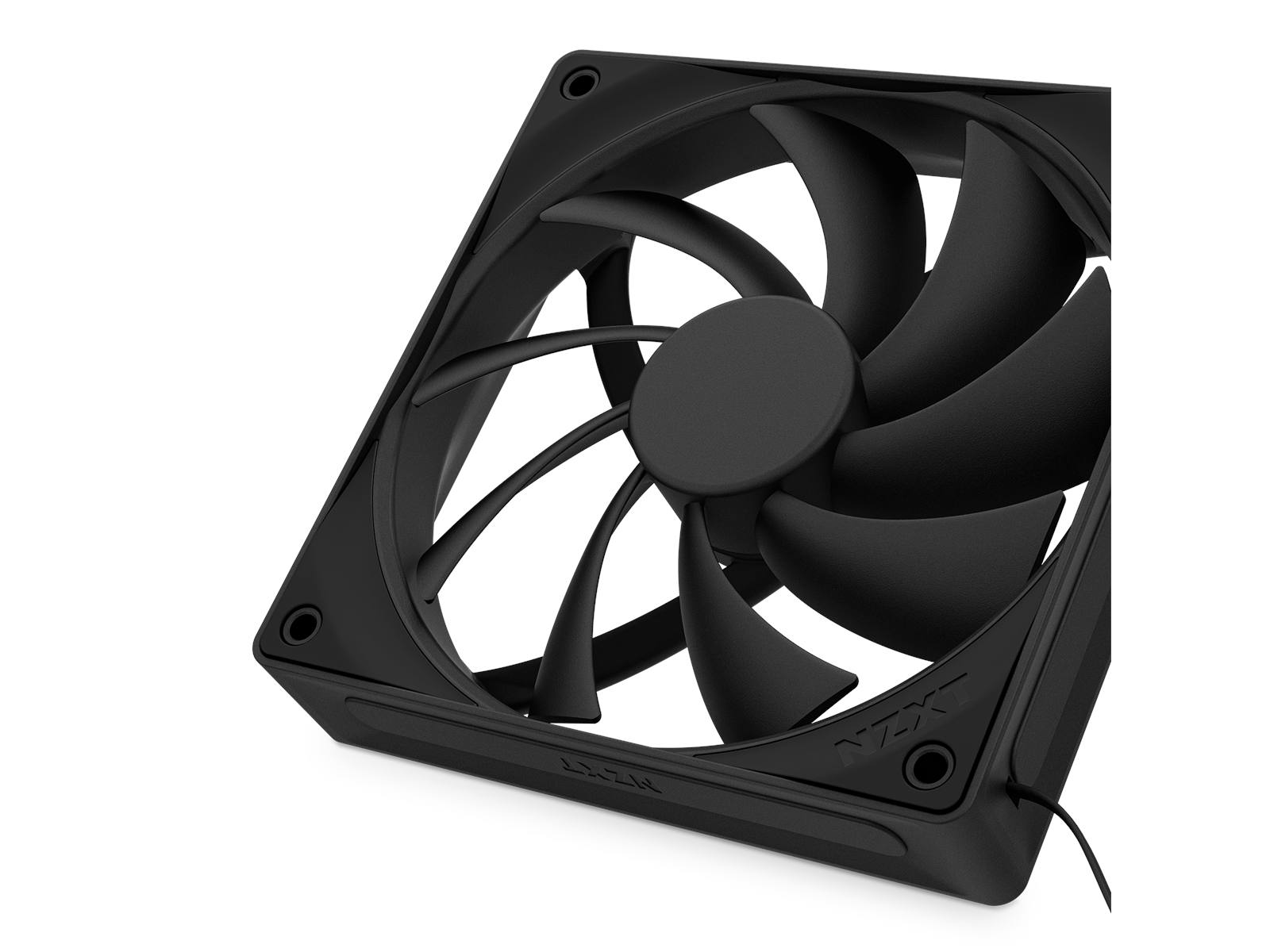 NZXT F120Q V2 Quiet Airflow - Chassi fläkt - 120mm - Svart - 25 dBA