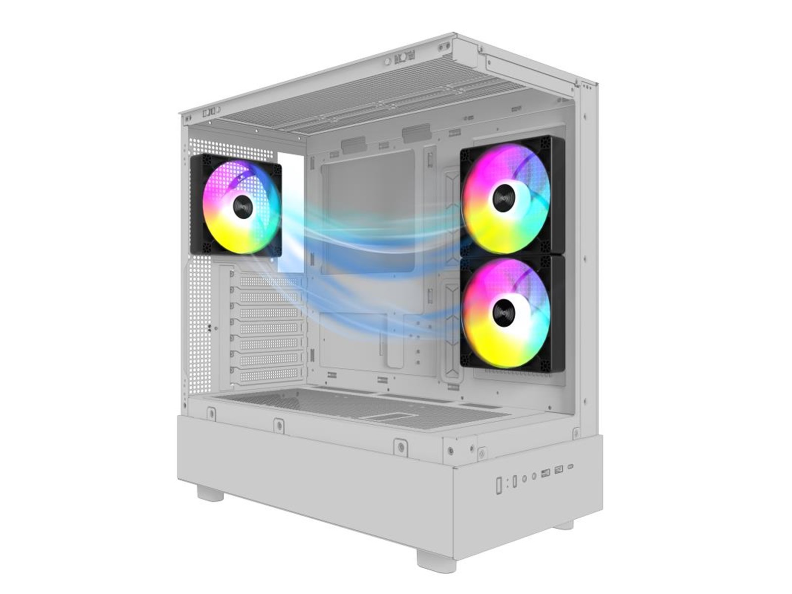Montech XR TG - Chassi - Miditower - Svart | I lager | Billig