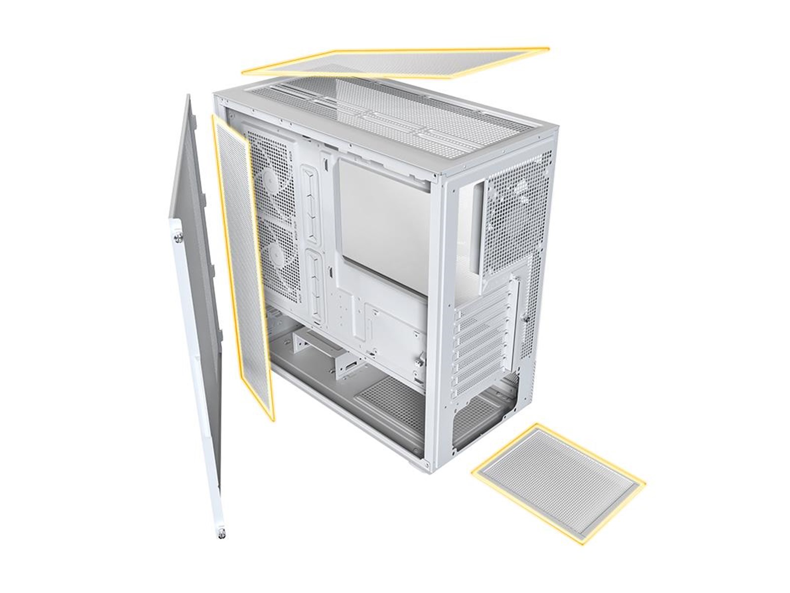 Montech XR TG - Chassi - Miditower - Vit | I lager | Billig