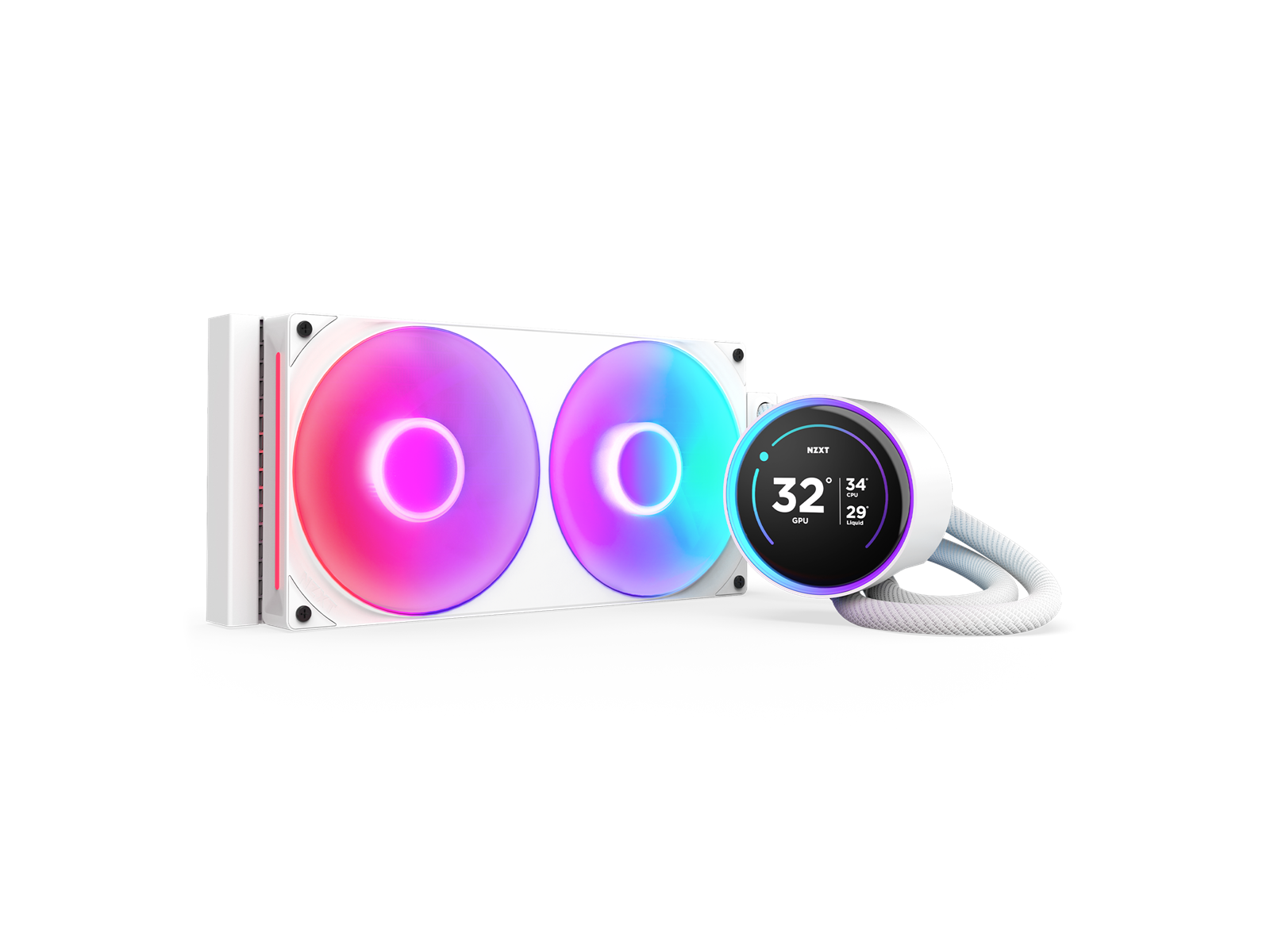 NZXT Kraken Elite RGB V2 280 (2024) - Vit - CPU Vattenkylare - Max 30 dBA