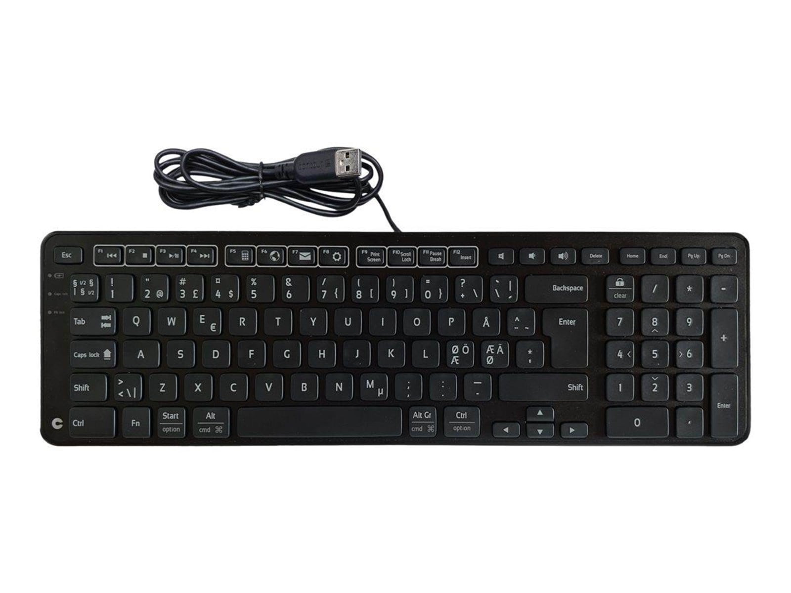 Contour Balance - USB | Nordic layout - Tangentbord - Nordisk - Svart