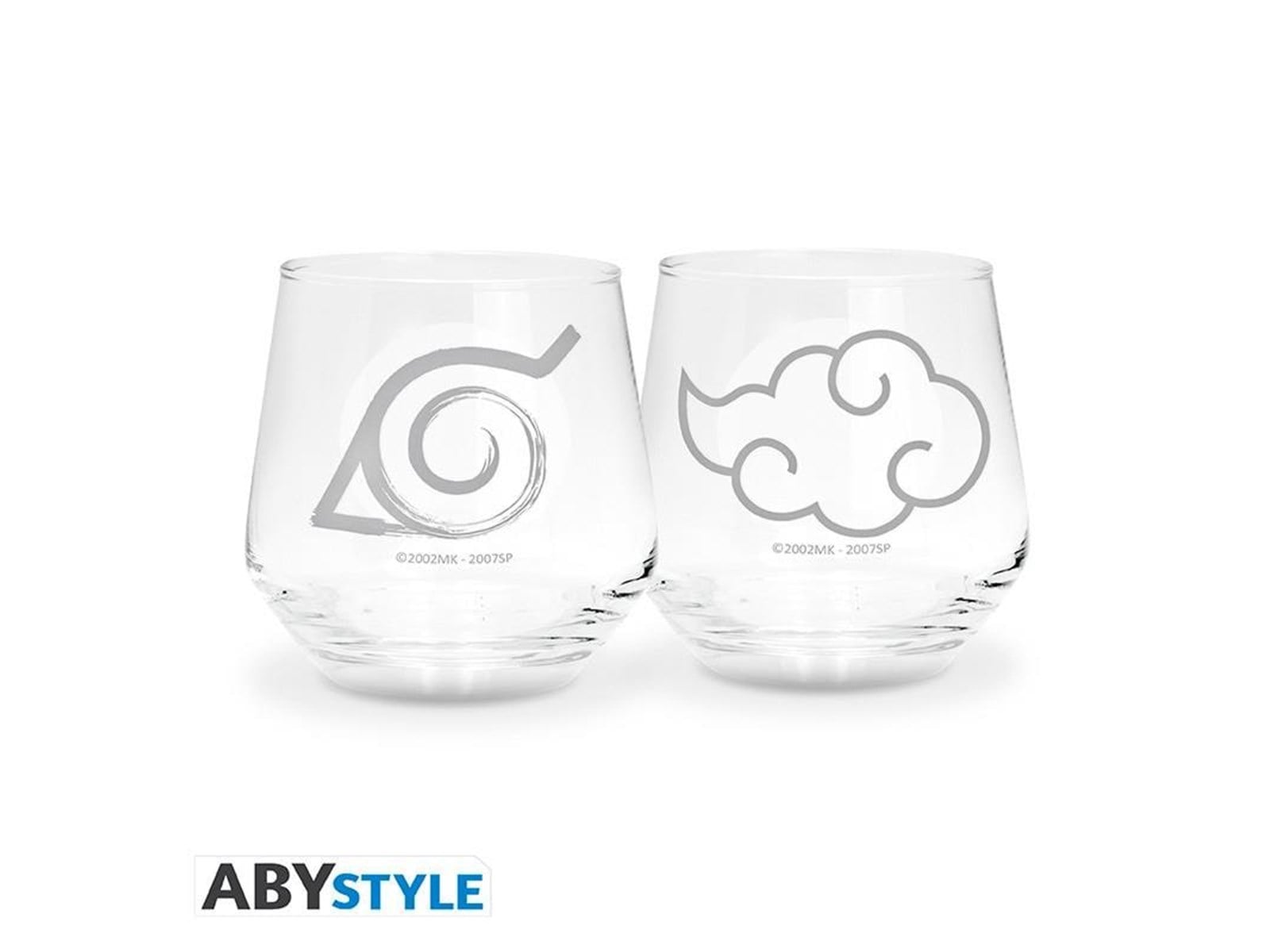 ABYstyle - NARUTO SHIPPUDEN - 2 Glass Set - Konoha & Akatsuki x2 - Glass