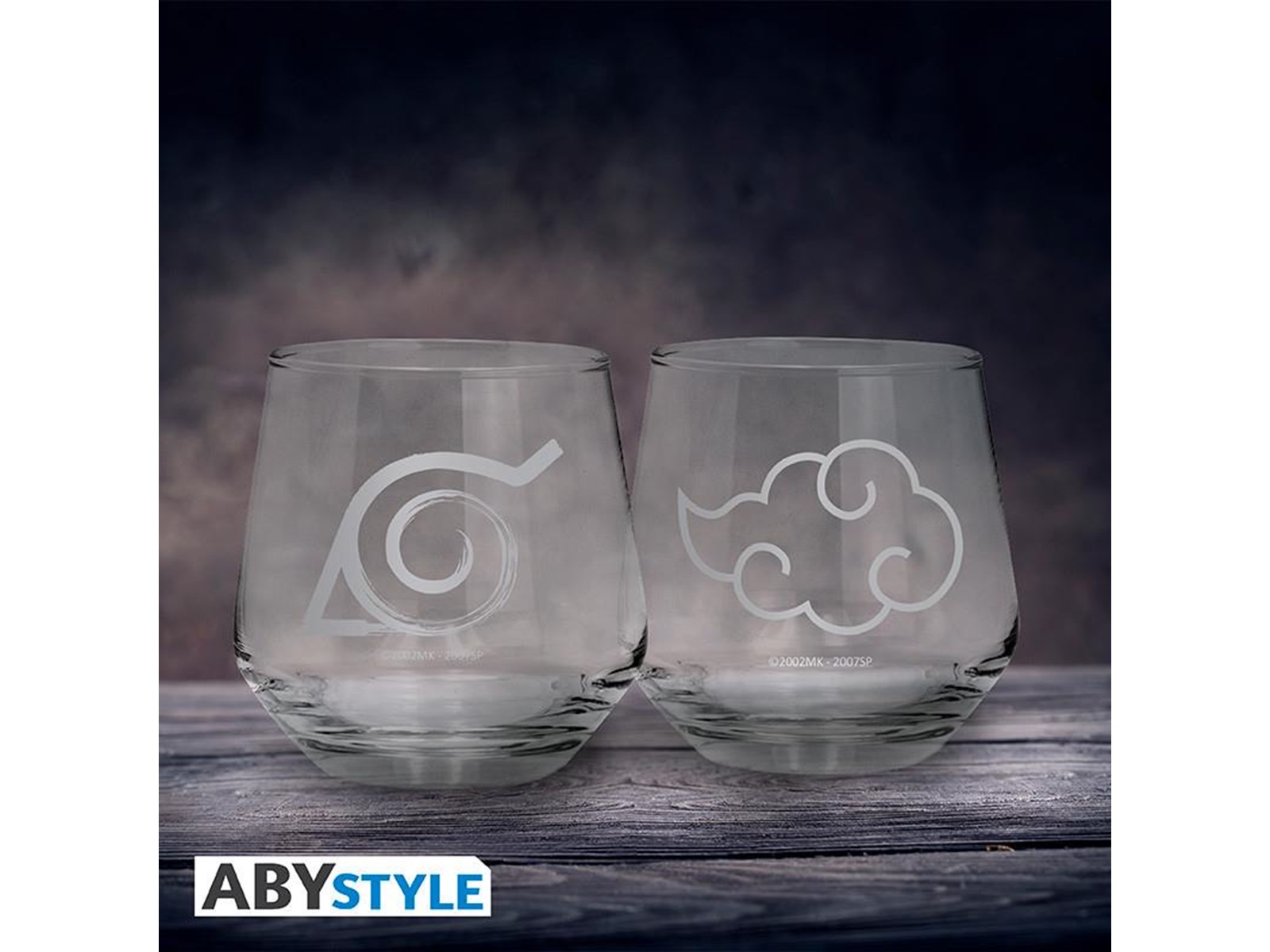 ABYstyle - NARUTO SHIPPUDEN - 2 Glass Set - Konoha & Akatsuki x2 - Glass