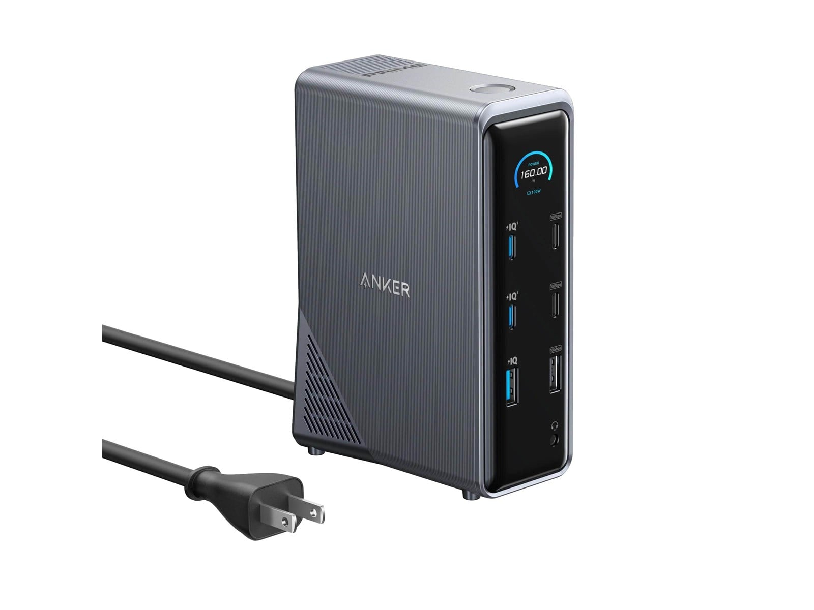 Anker Prime Charging Docking Station (14-in-1 Dual Display 160W) - Grey
