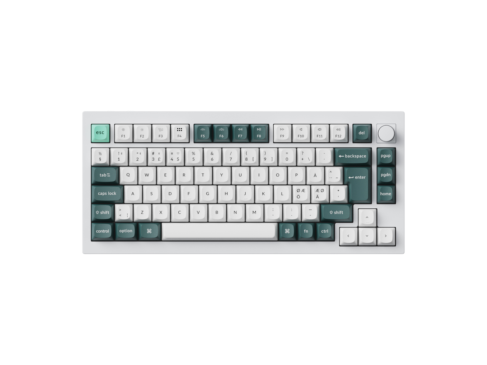 Keychron Q1 HE 75% Knob Wireless Tri-Mode Gateron 2.0 Nebula Magnetic ...