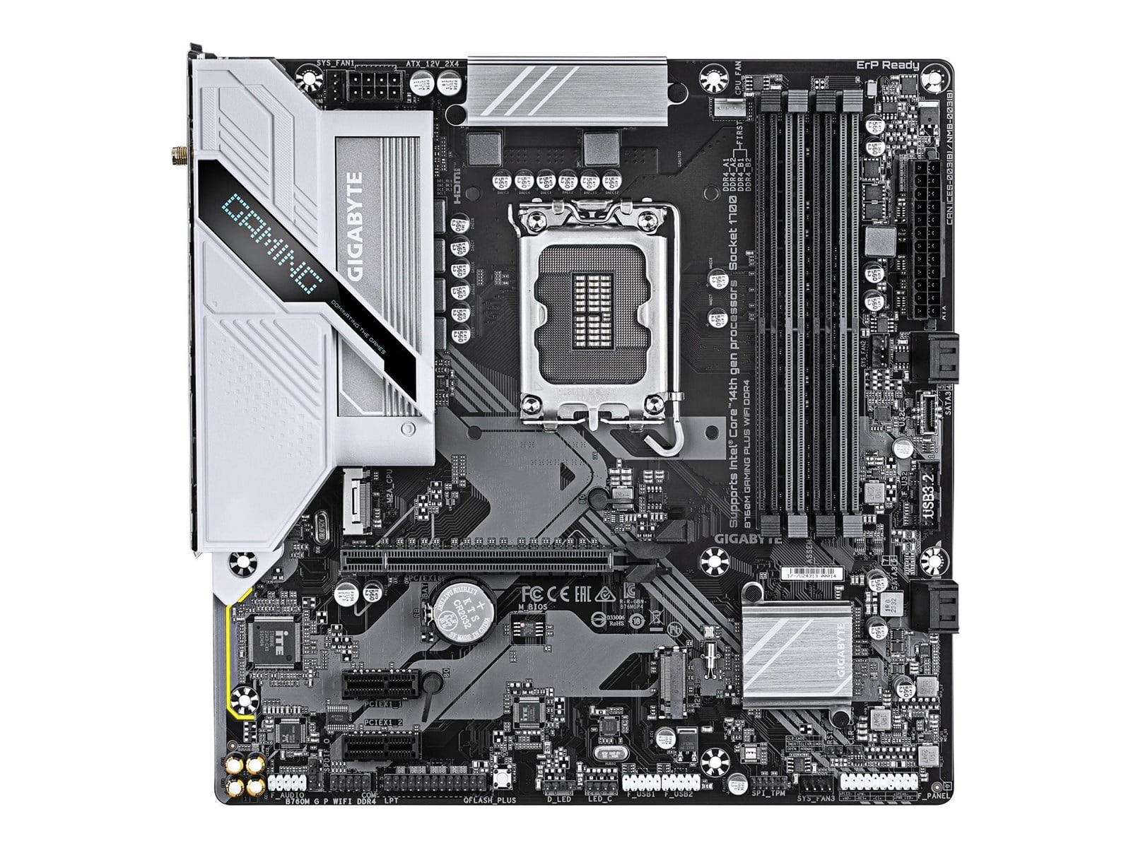 GIGABYTE B760M GAMING PLUS WIFI DDR4 Moderkort - Intel B760 - Intel ...