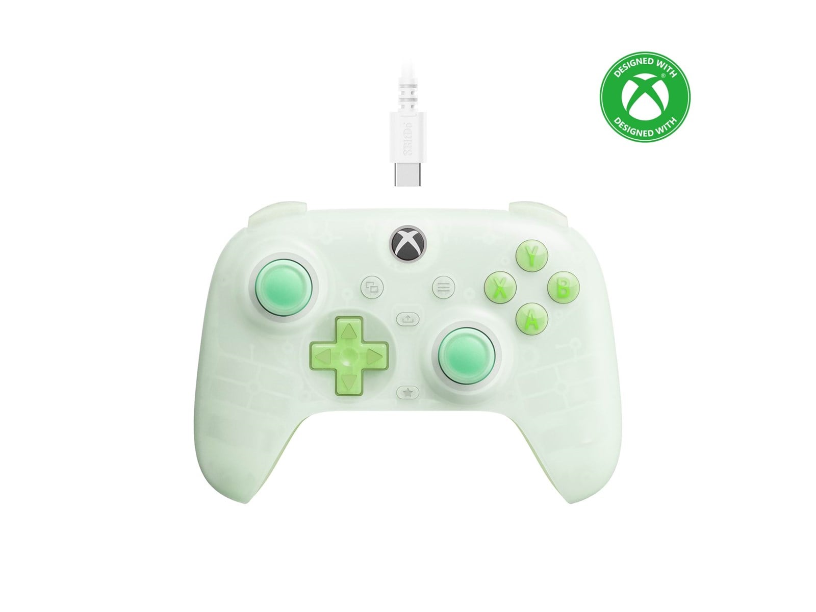 8BitDo Ultimate Mini Wired Xbox Pad Clear Green - Wired Controller ...