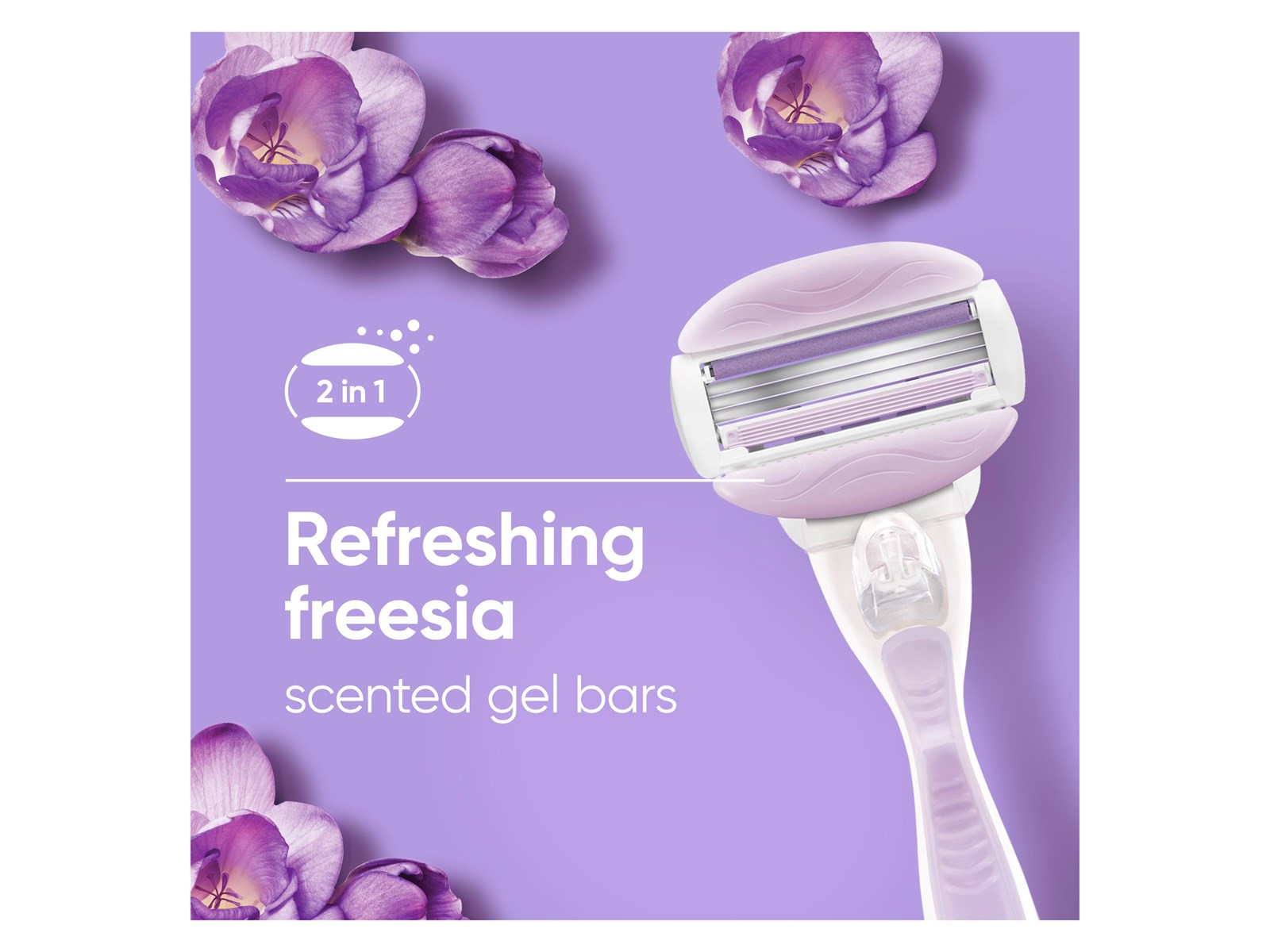 Gillette-Venus Comfortglide Breeze Handle + 2 refills | I lager