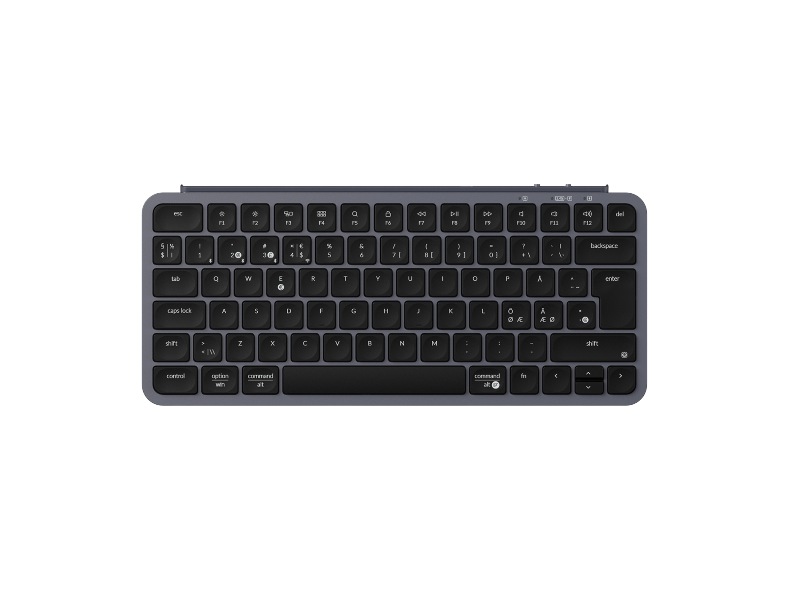 Keychron B1 Pro Ultra-Slim Wireless Keyboard Tri-Mode - Space Grey ...