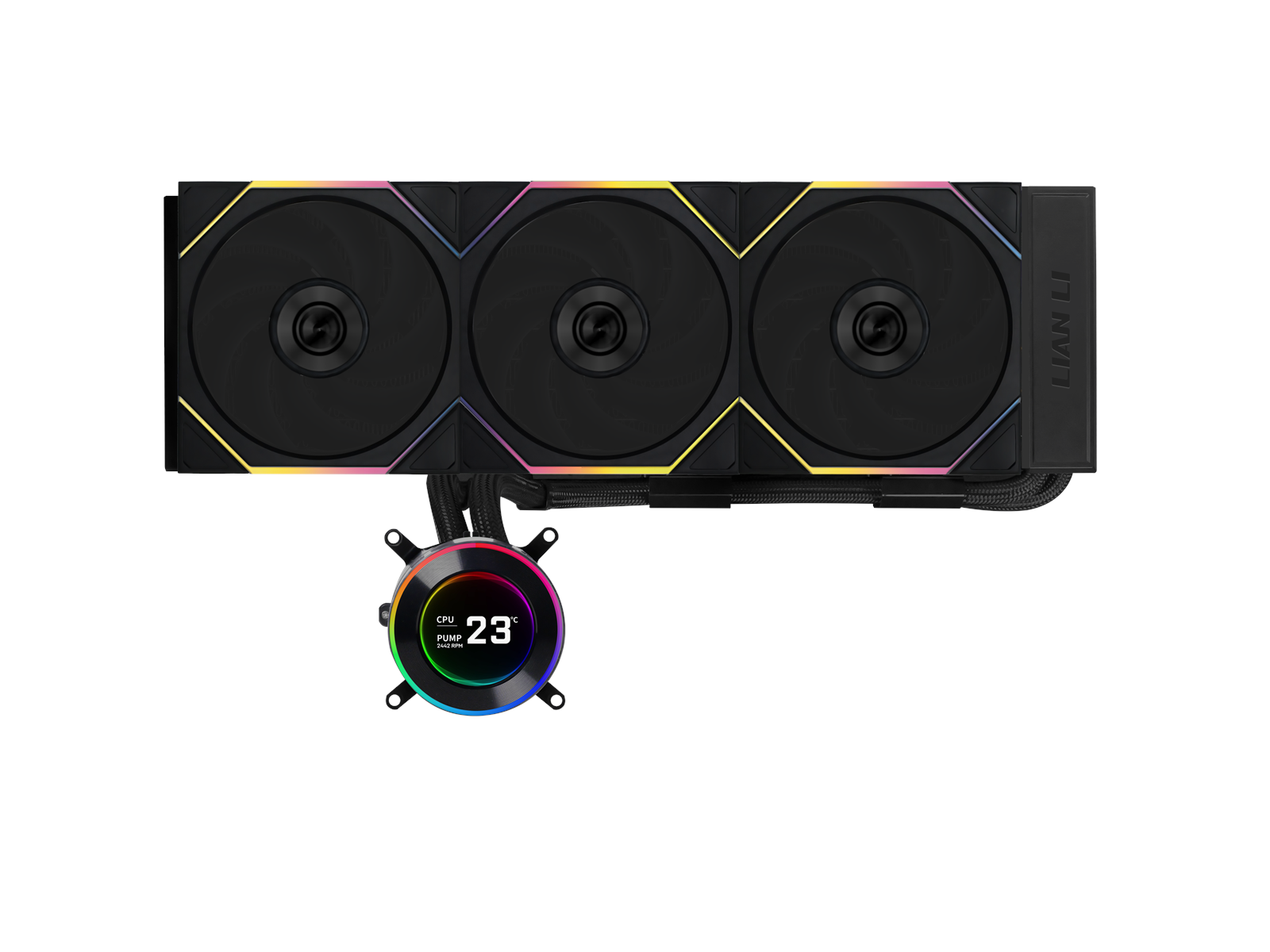 Lian Li Hydroshift II LCD-C 360TL Wireless Black - CPU Vattenkylare ...