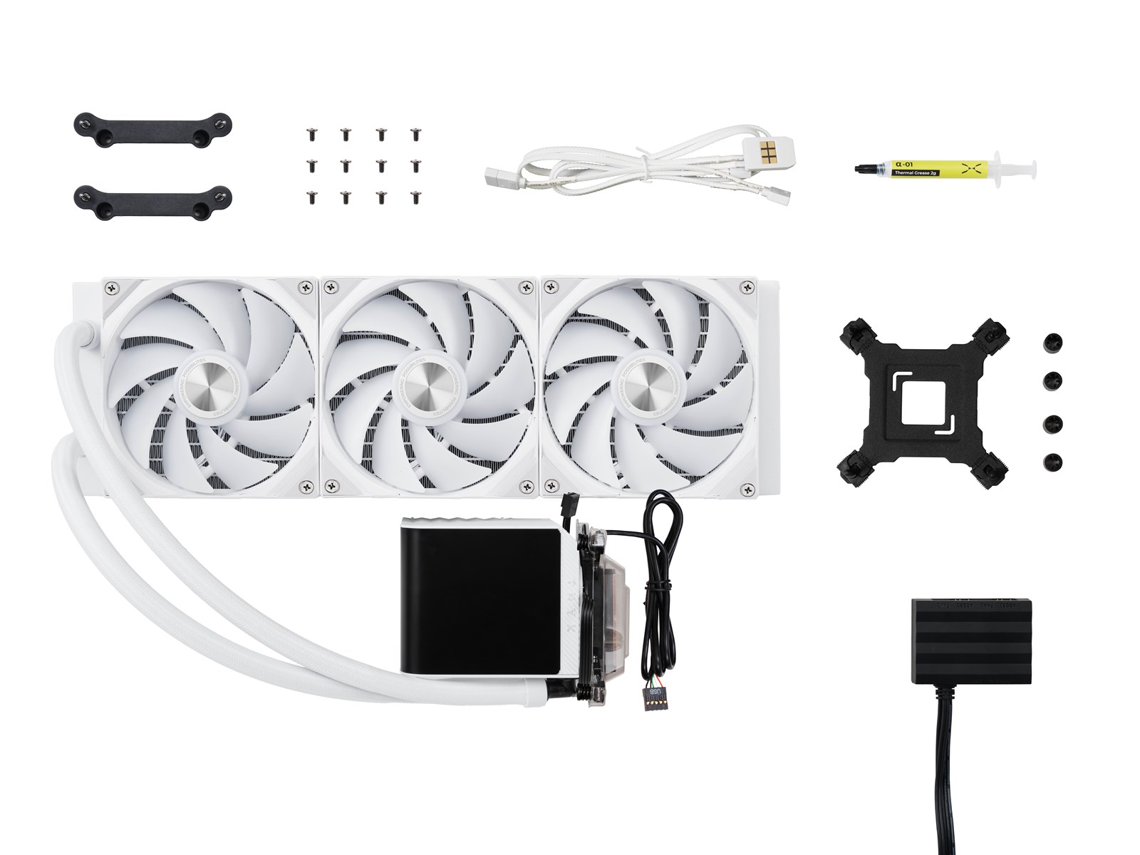Tryx PANORAMA Upgraded 360mm AIO White - CPU Vattenkylare - Max 28 dBA