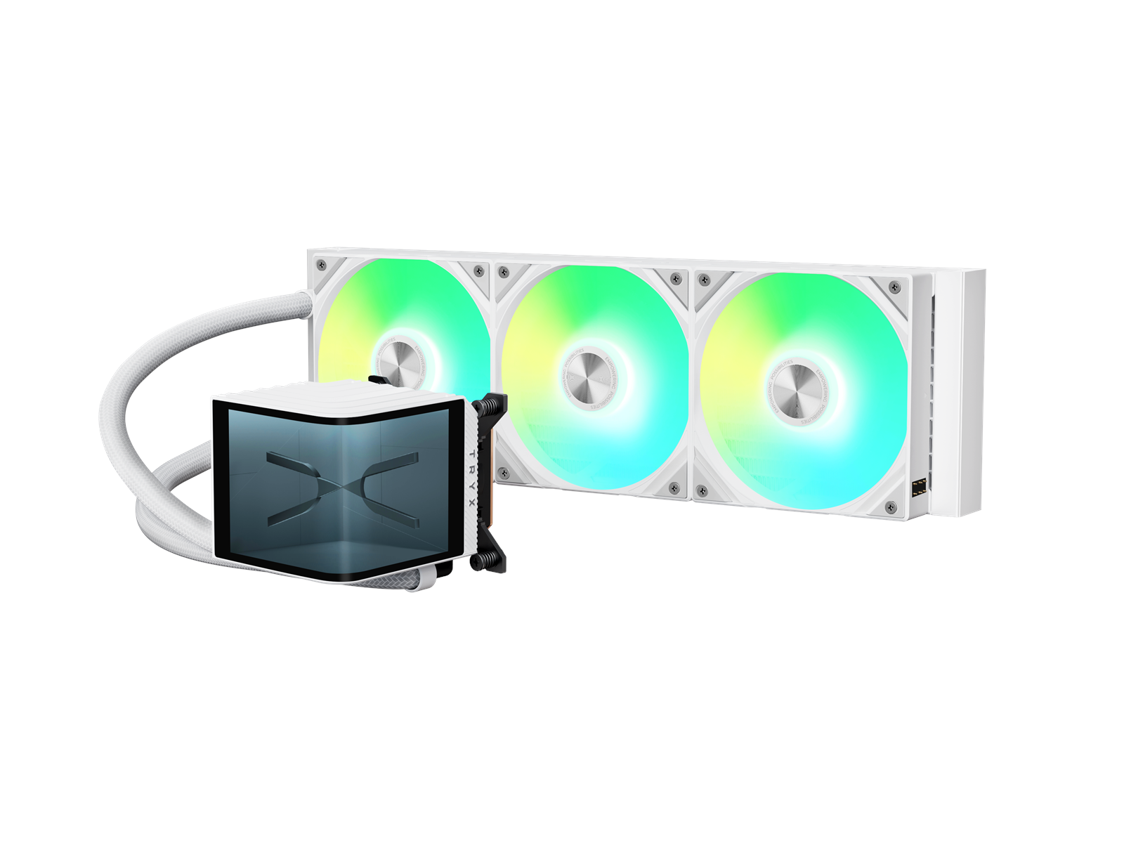 Tryx PANORAMA Upgraded 360mm AIO White - CPU Vattenkylare - Max 28 dBA