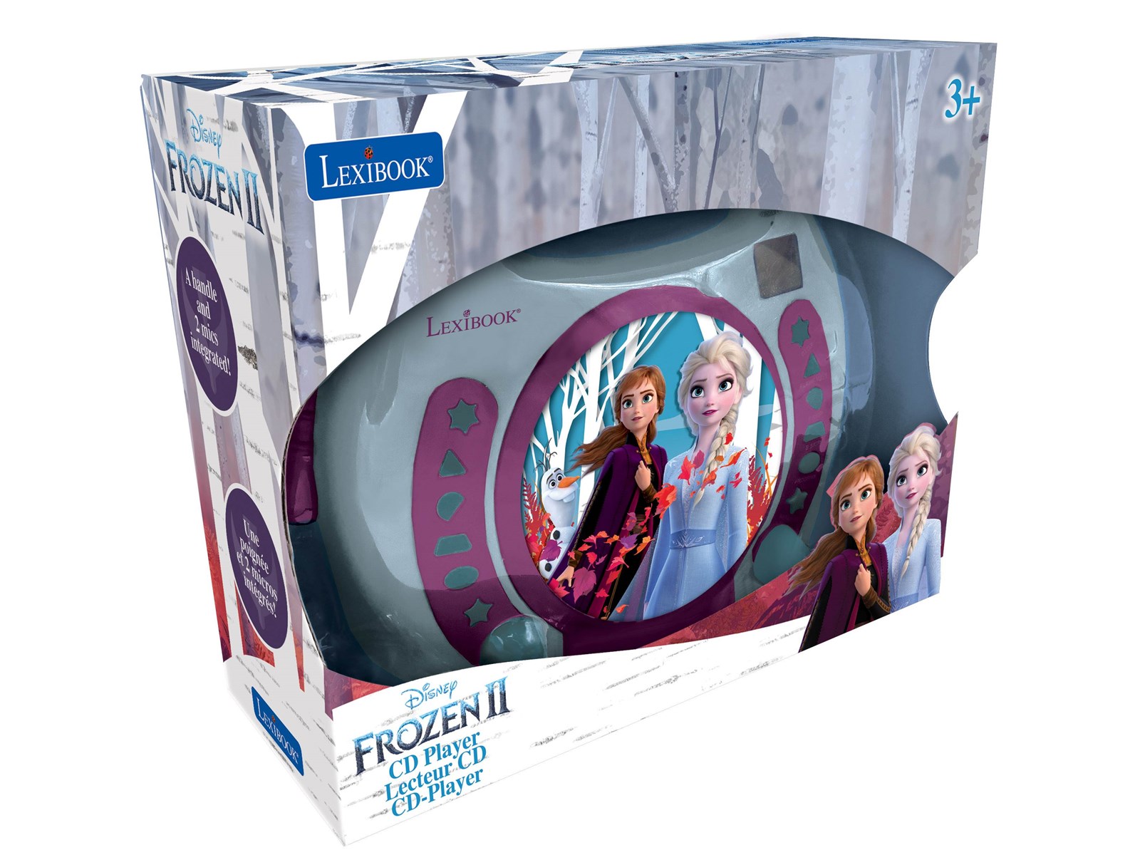 Frozen Portable CD player with 2 Sing Along microp | I lager | Billig