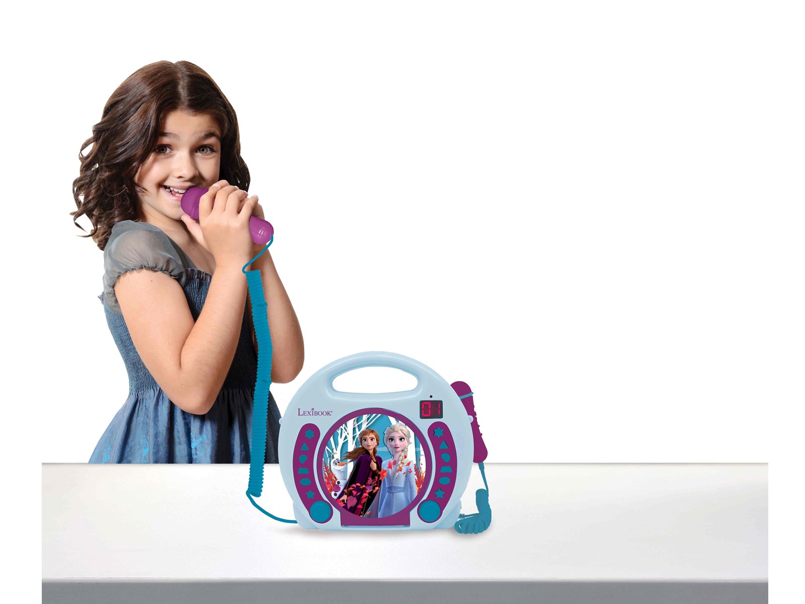 Frozen Portable CD player with 2 Sing Along microp | I lager | Billig