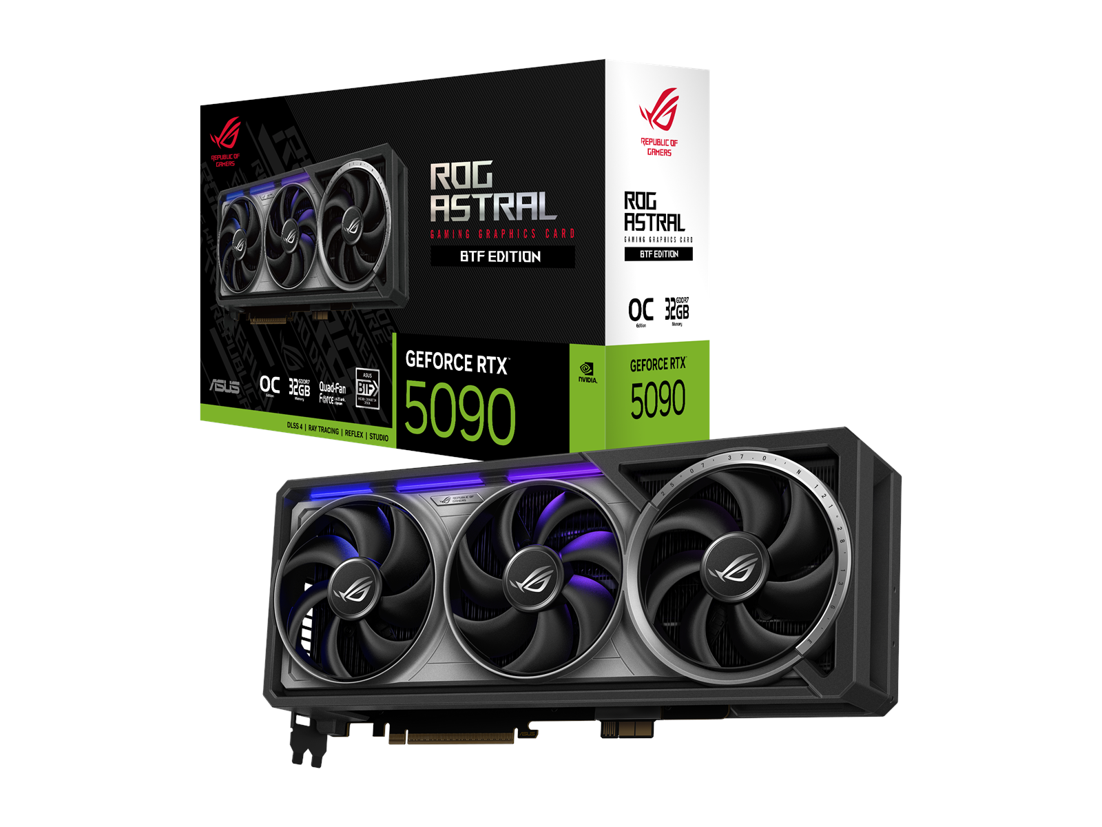 ASUS GeForce RTX 5090 ROG Astral BTF OC - 32GB GDDR7 RAM - Grafikkort