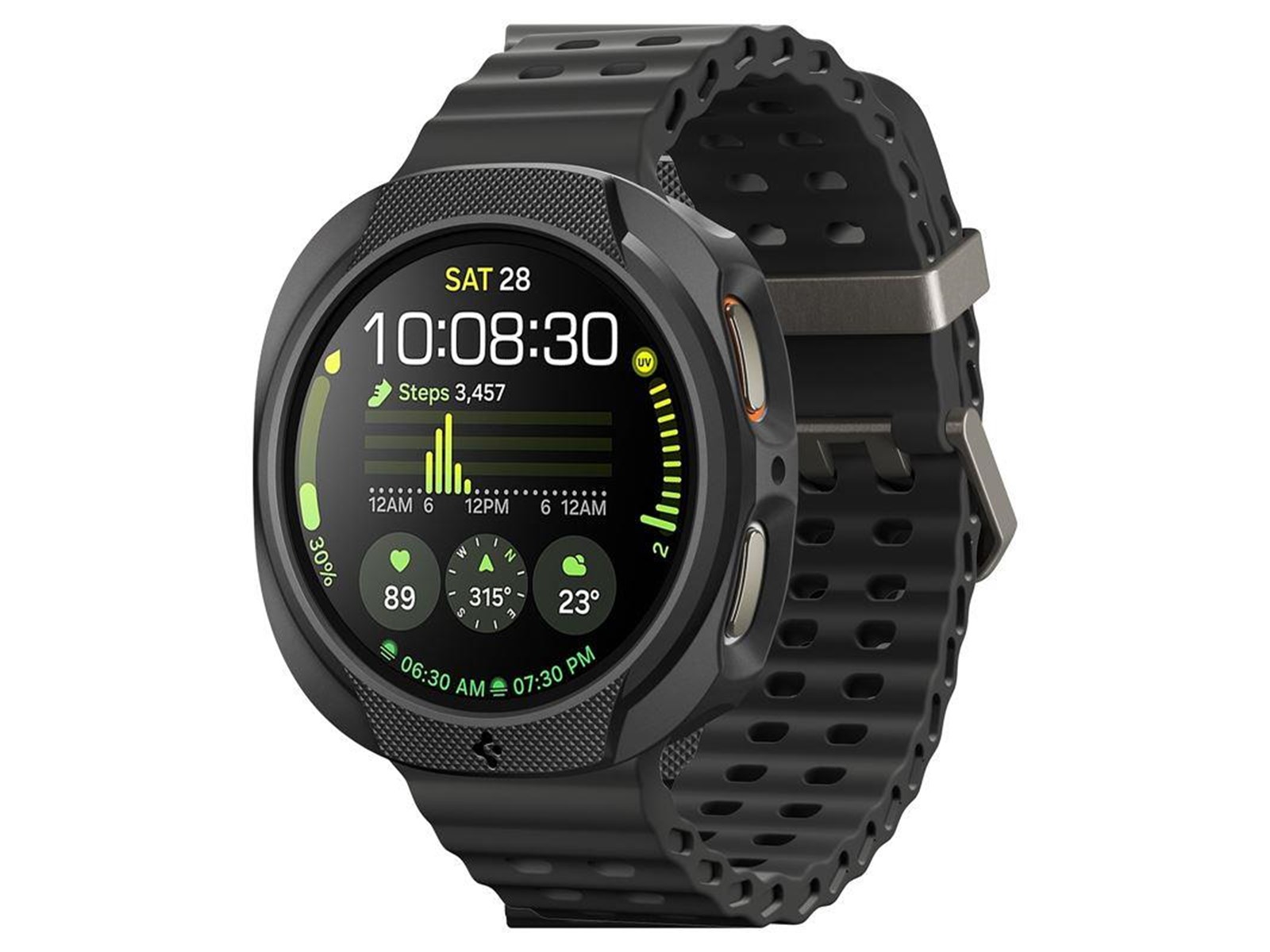Spigen Liquid Air matte black - Galaxy Watch 8 (40mm) | Billig