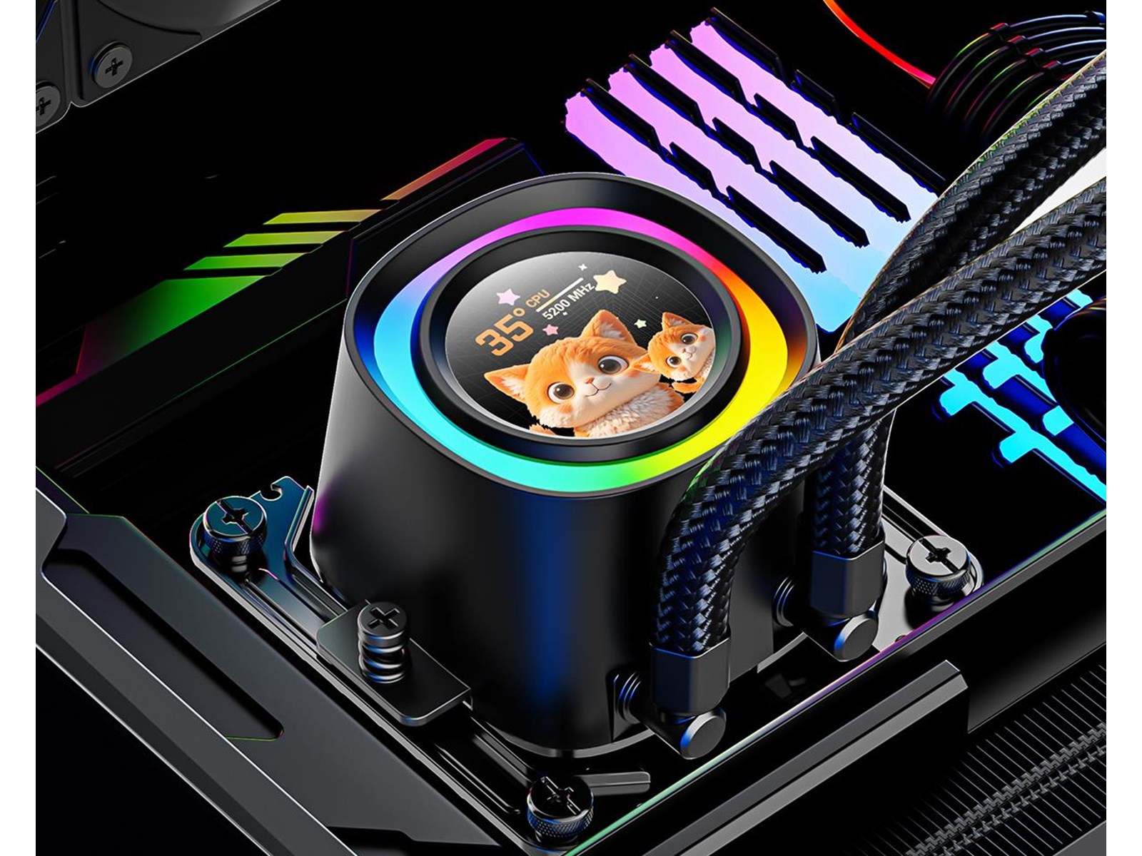 ID-Cooling FX360 LCD - CPU Vattenkylare - Max 25 dBA | I lager