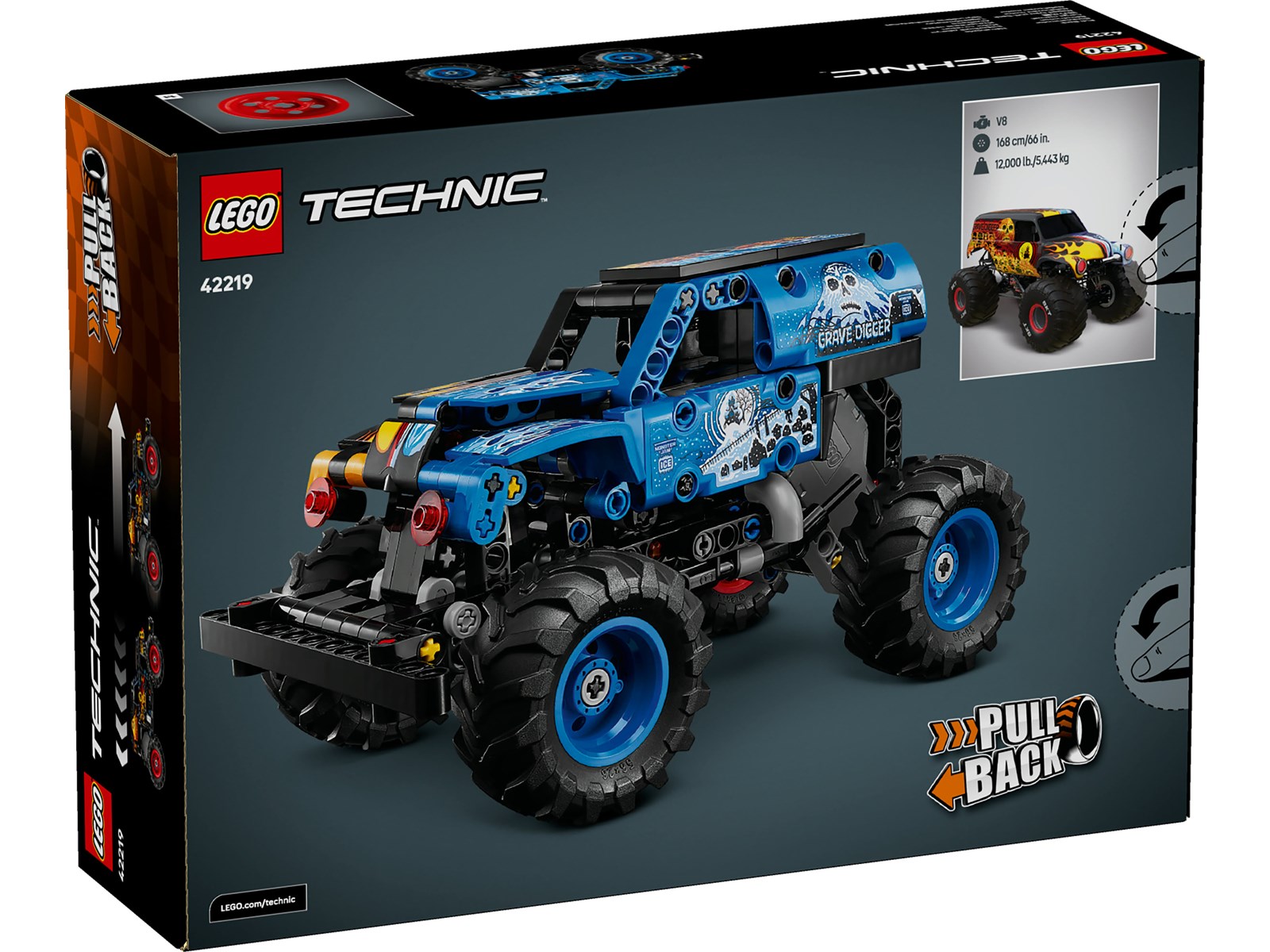 LEGO Technic 42219 Monster Jam™ Grave Digger™ eld och is | I lager
