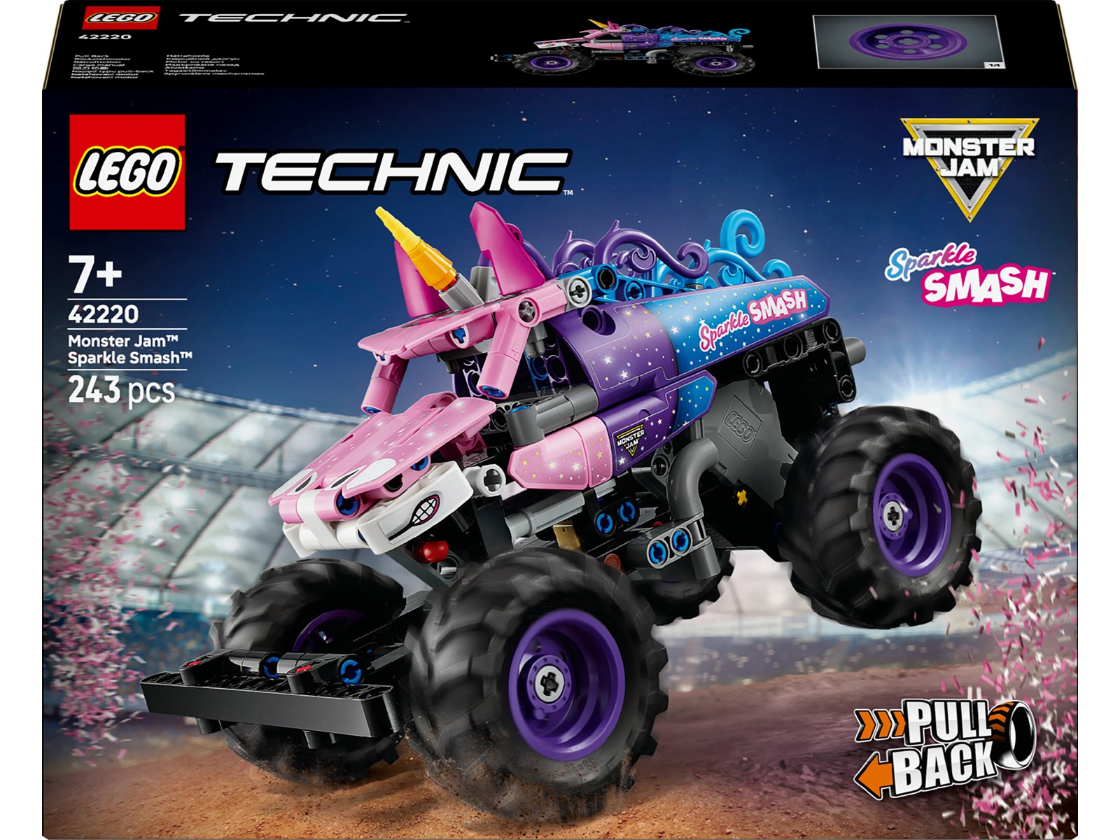 LEGO Technic 42220 Monster Jam™ Sparkle Smash™ Pull-Back | I lager