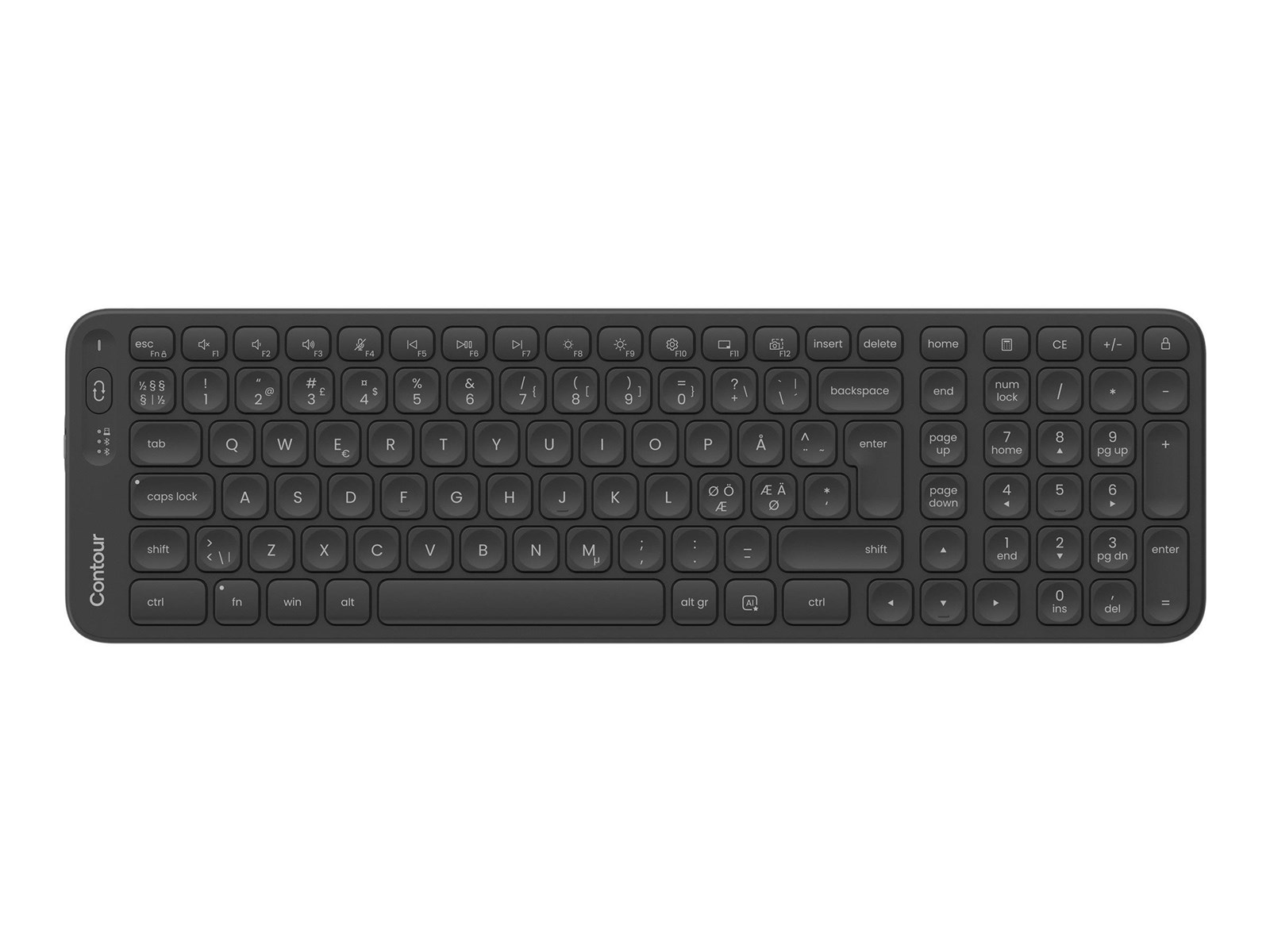 Contour Balance Mid-Size Keyboard Wireless Pan Nordic Layout ...