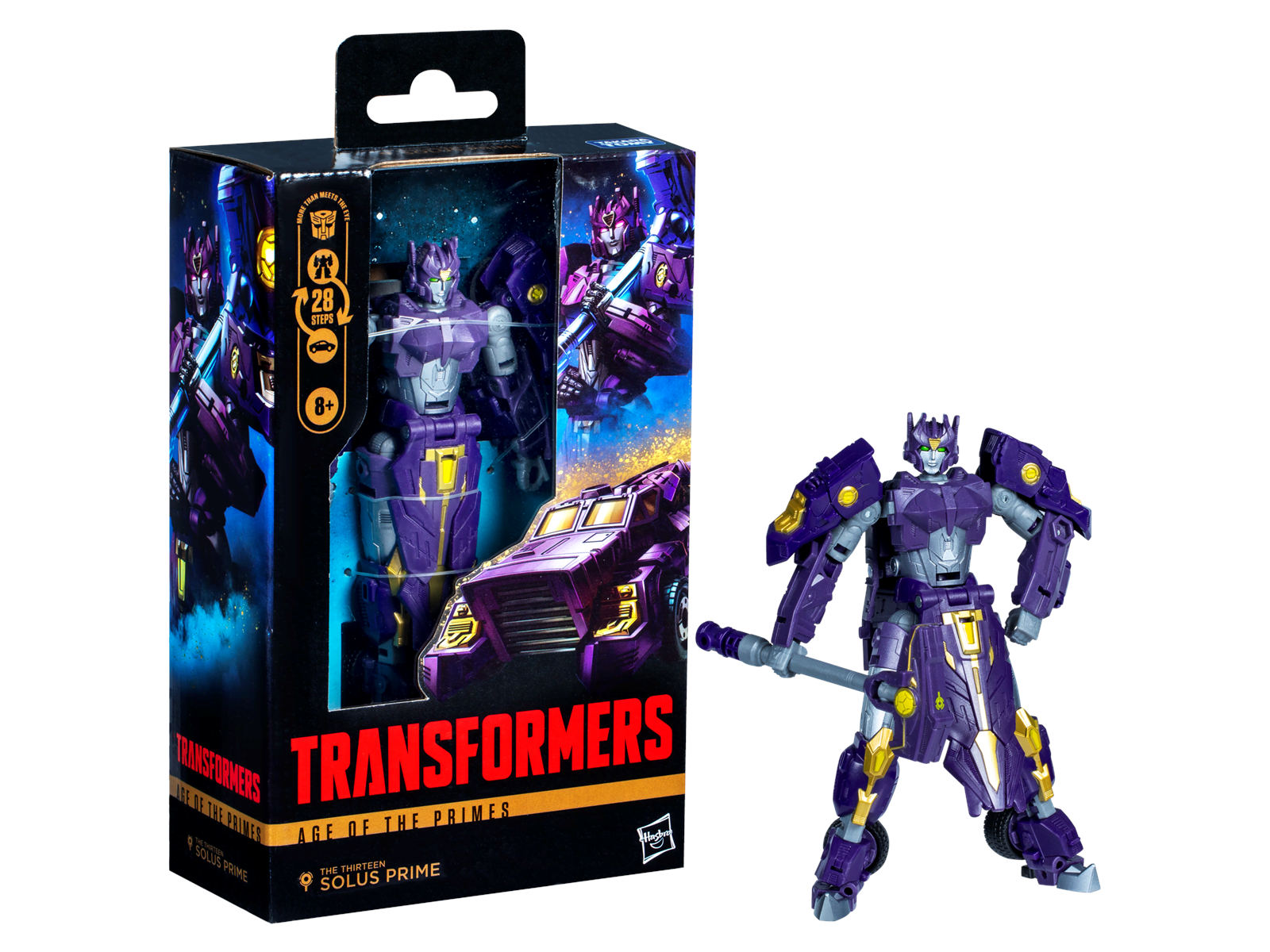 Transformers Age of the Primes Deluxe Class The Thirteen Solus Prime 14 cm