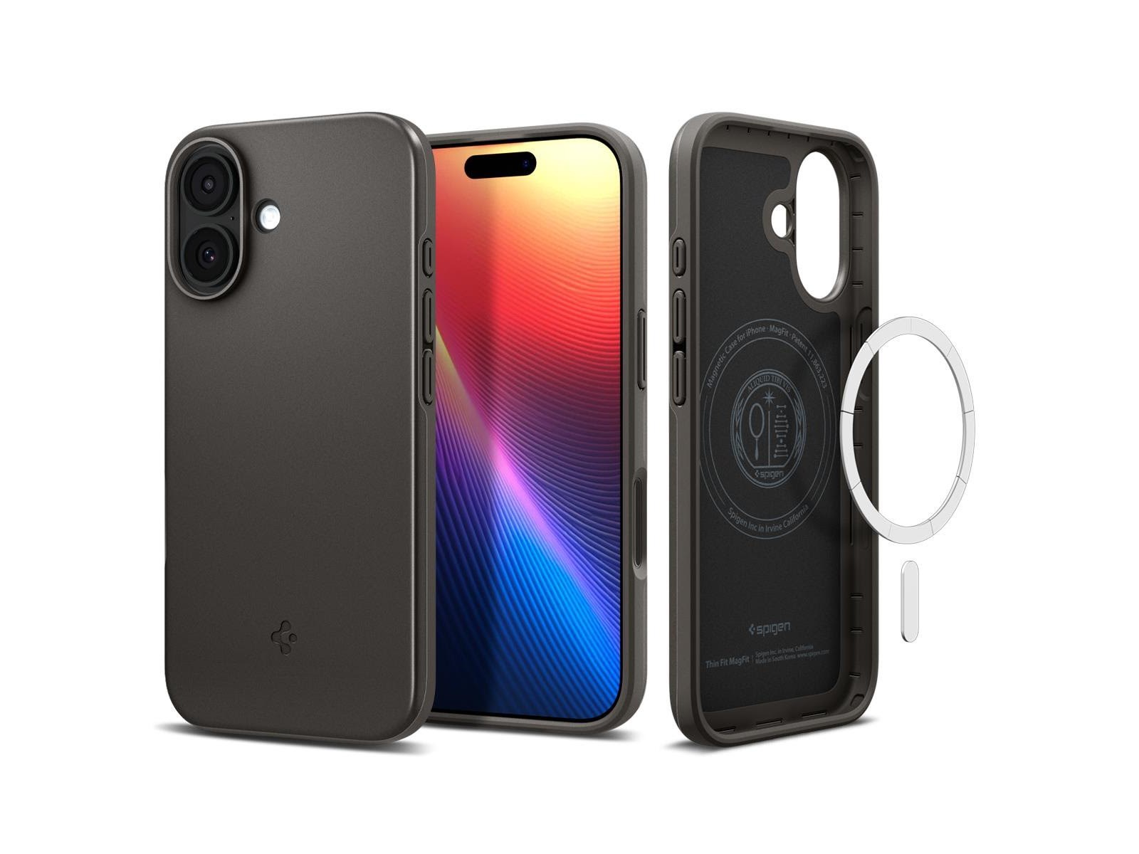 Spigen Thin Fit MagSafe - gunmetal - iPhone 17 | Billig