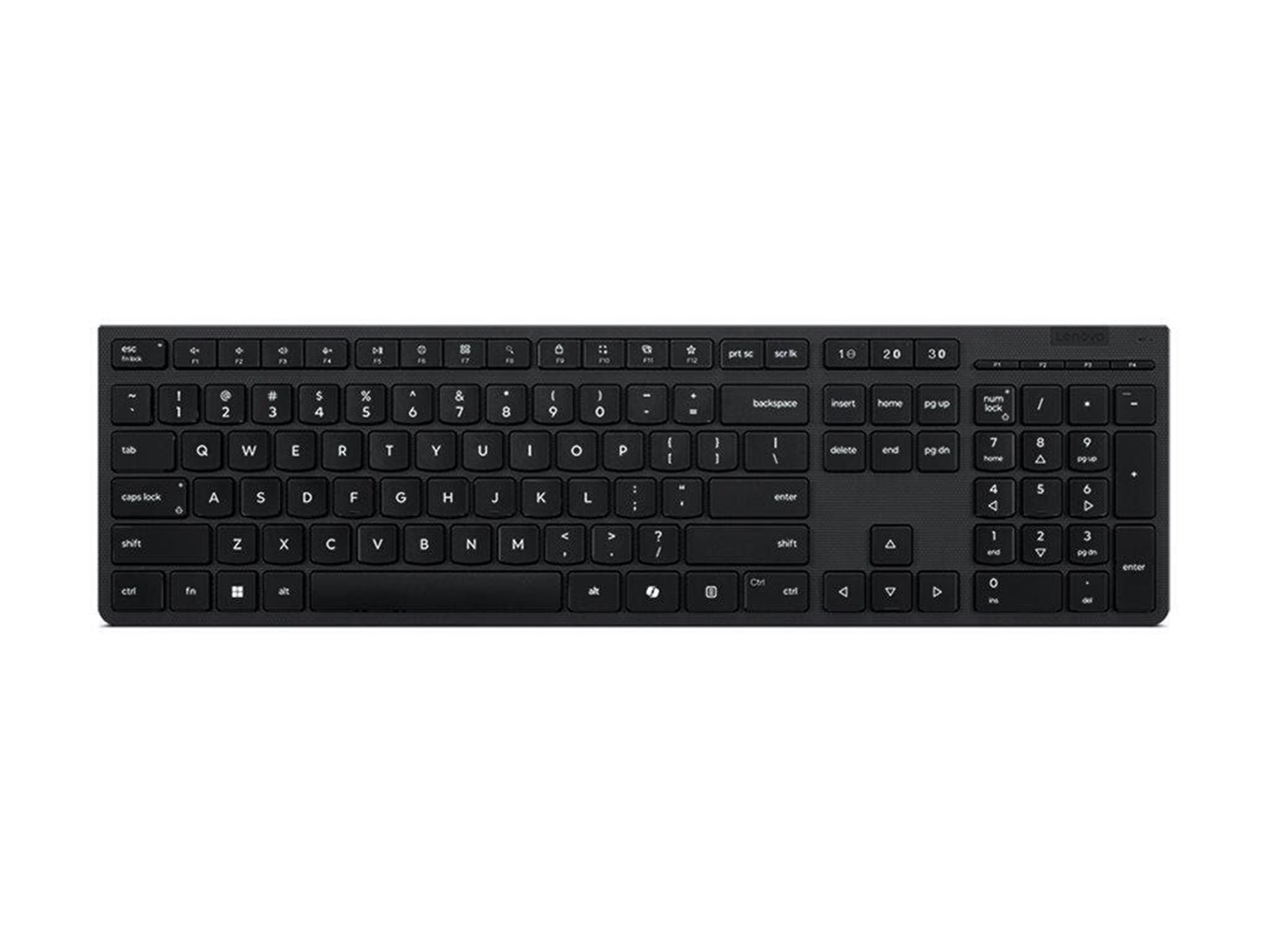 Lenovo Professional - keyboard full size - QWERTY - Nordic - grey Input ...