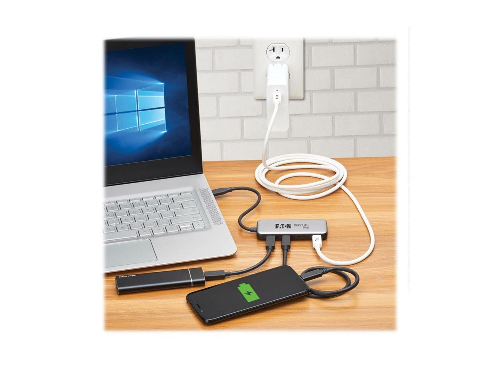 Eaton Tripp Lite series 4-Port USB-C Hub USB 3.2 Gen 2 (10 Gbps) 4x USB ...