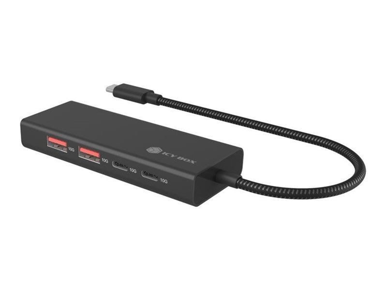 RaidSonic ICY BOX IB-HUB1436-CPD USB Hub - 4 porte - Svart | Billig