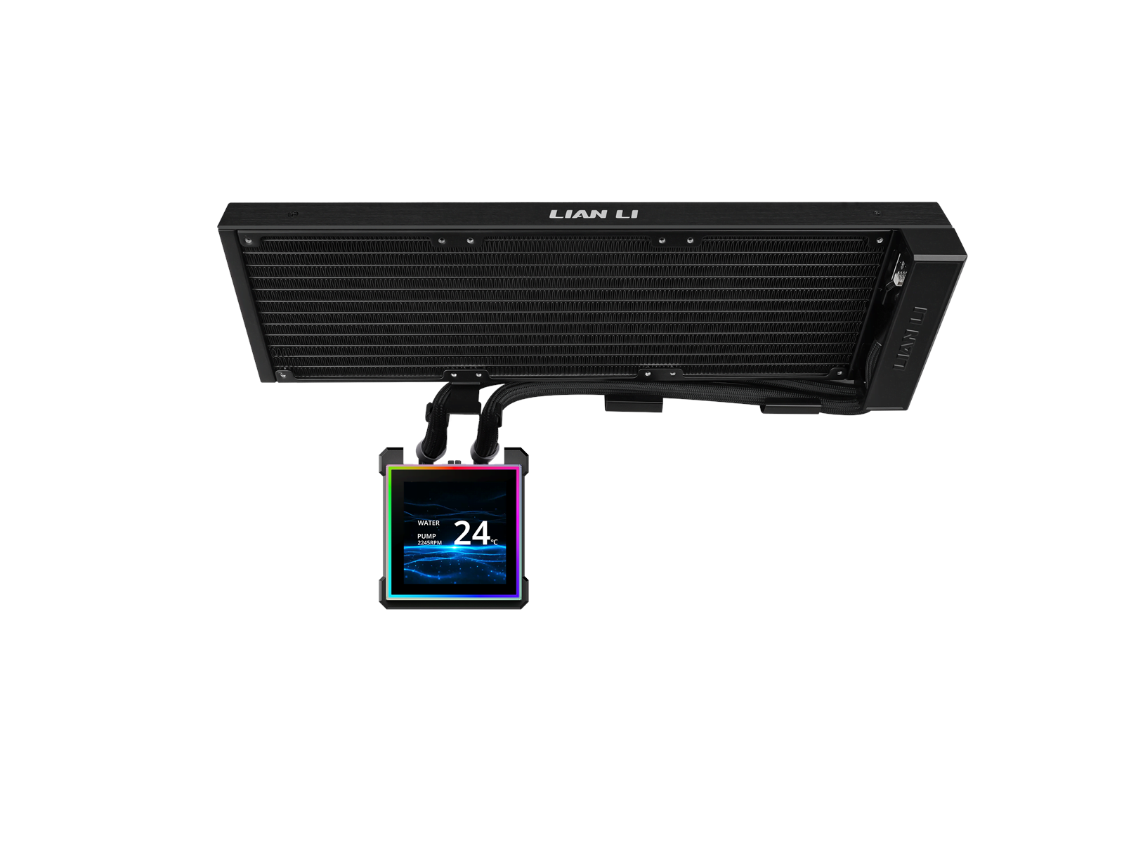 Lian Li Hydroshift II LCD-S 360N fanless - CPU Vattenkylare - Max 28 dBA