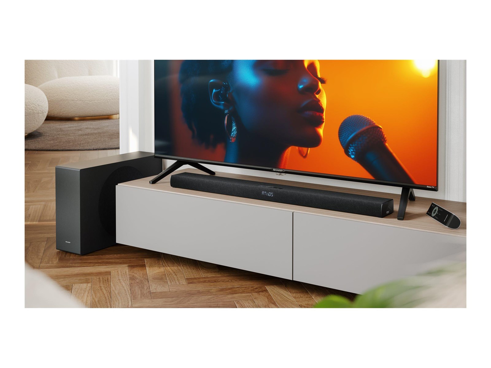 Sharp HT-SBW320 - sound bar system - for TV - wireless | Billig