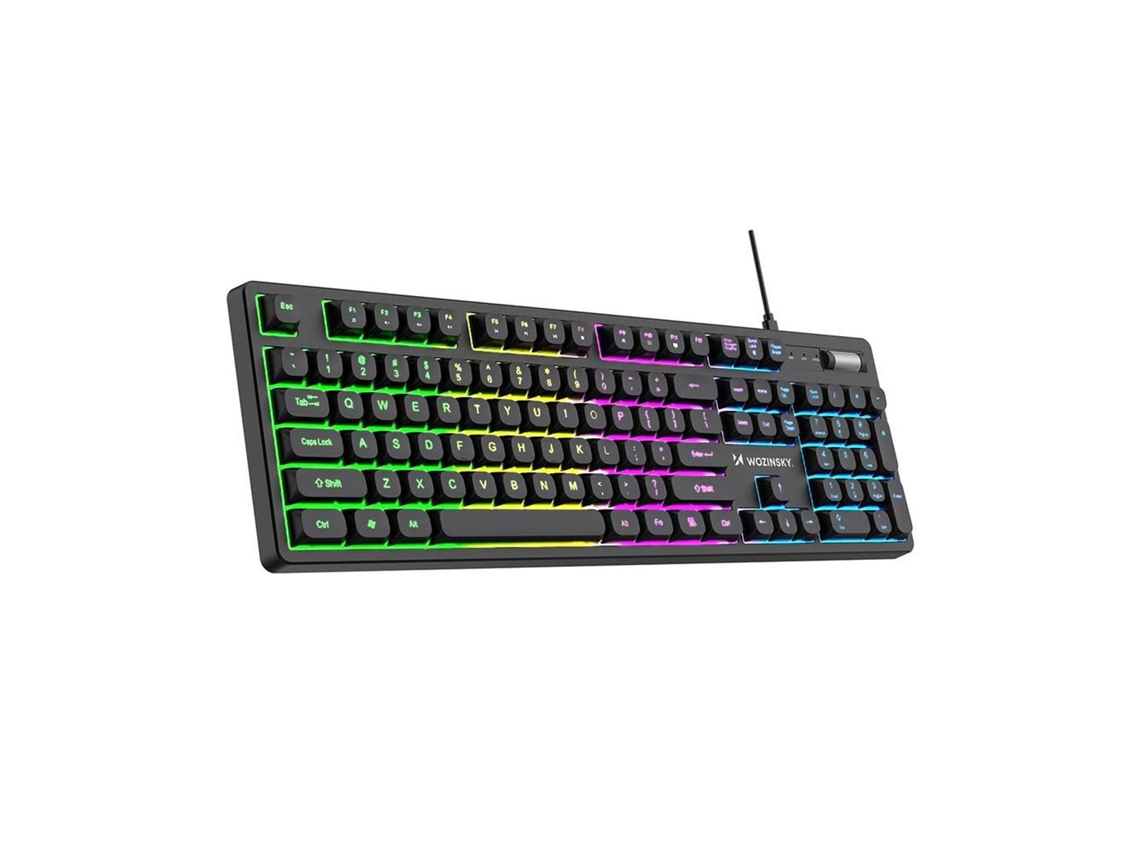 Wozinsky WKG-200 Keyboard with RGB Membrane Gaming Roller - Black (US ...